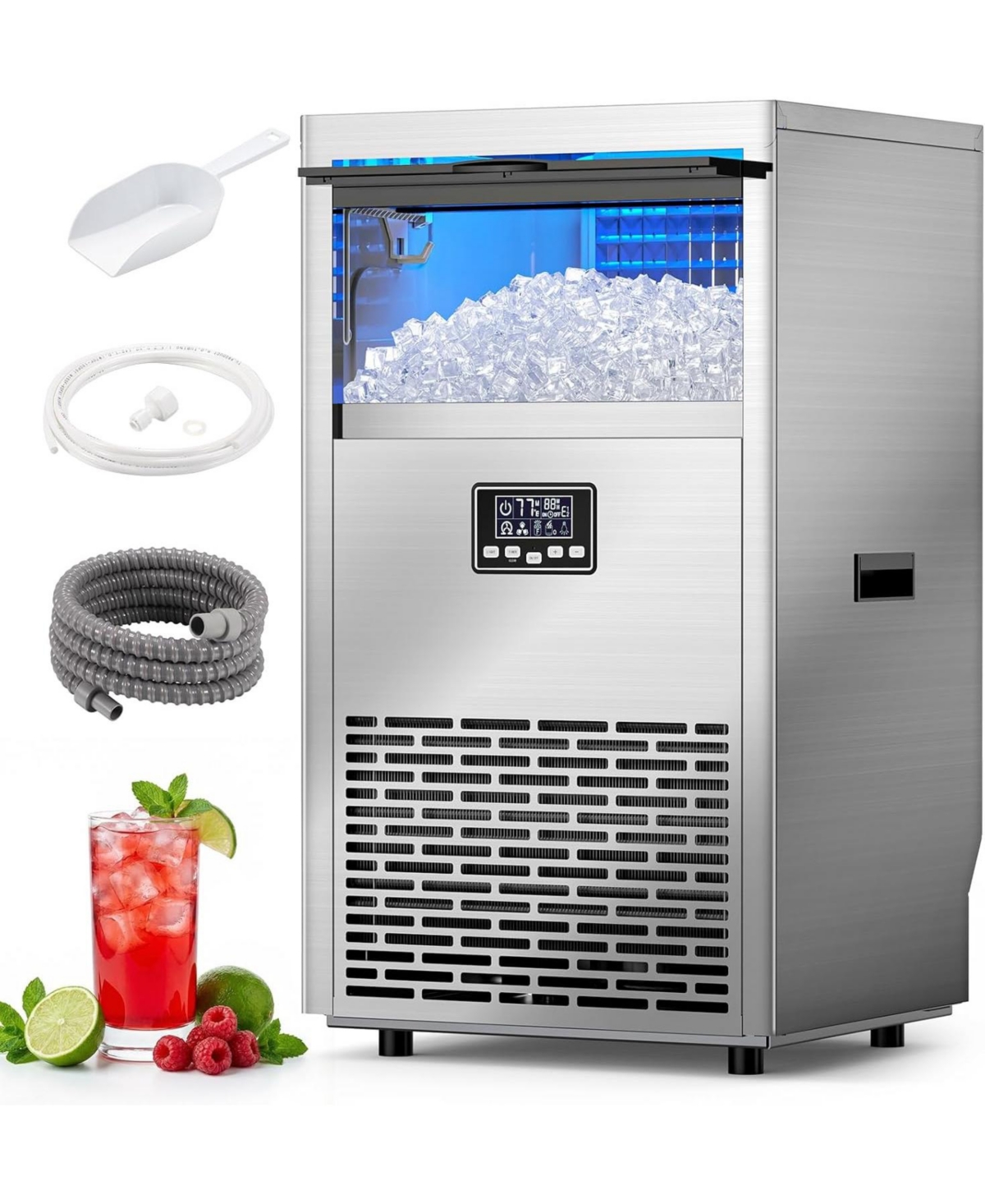 Click here for Cowsar 100lbs Commercial Ice Maker Self-Cleaning prices