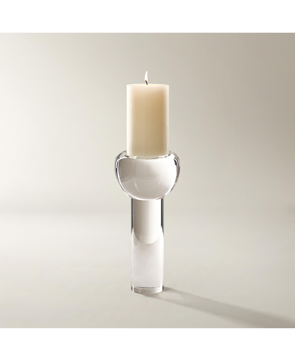 Click here for Z Gallerie Serene Pillar Holder - Clear prices
