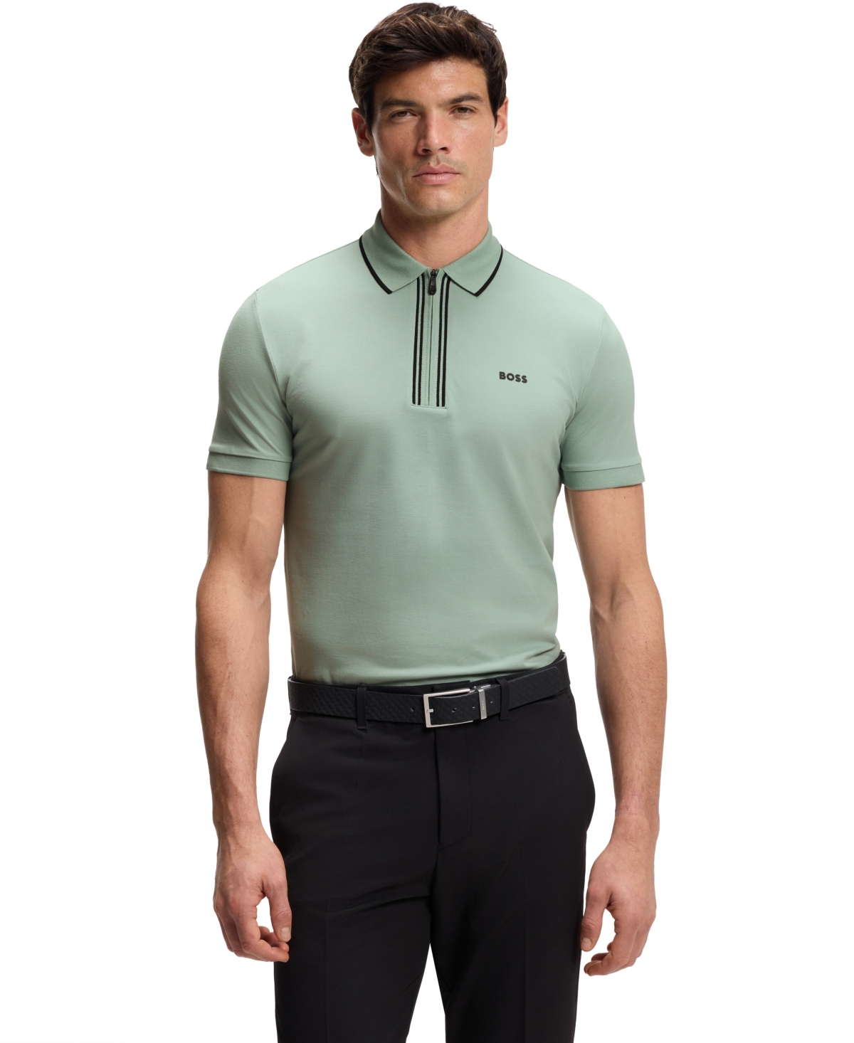 Click here for Boss by Hugo Boss Mens Stretch Cotton Slim-Fit Pol... prices