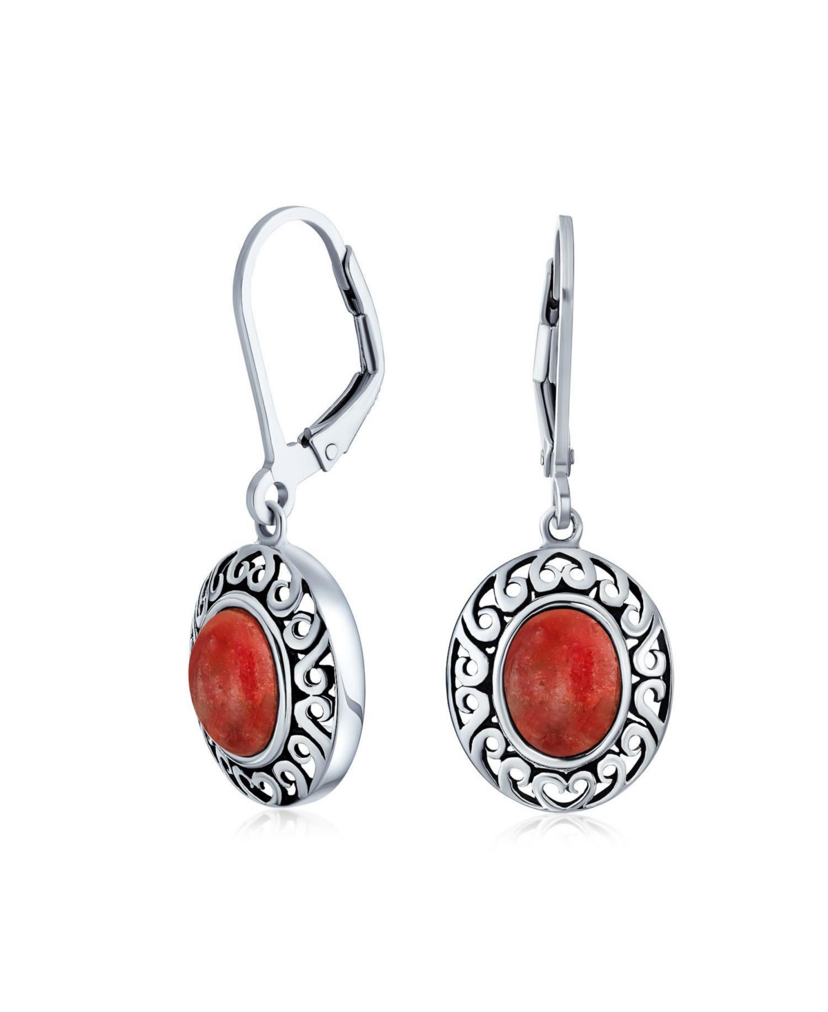 Click here for Bling Jewelry 3CTW Natural Stones Oval Bezel Set L... prices