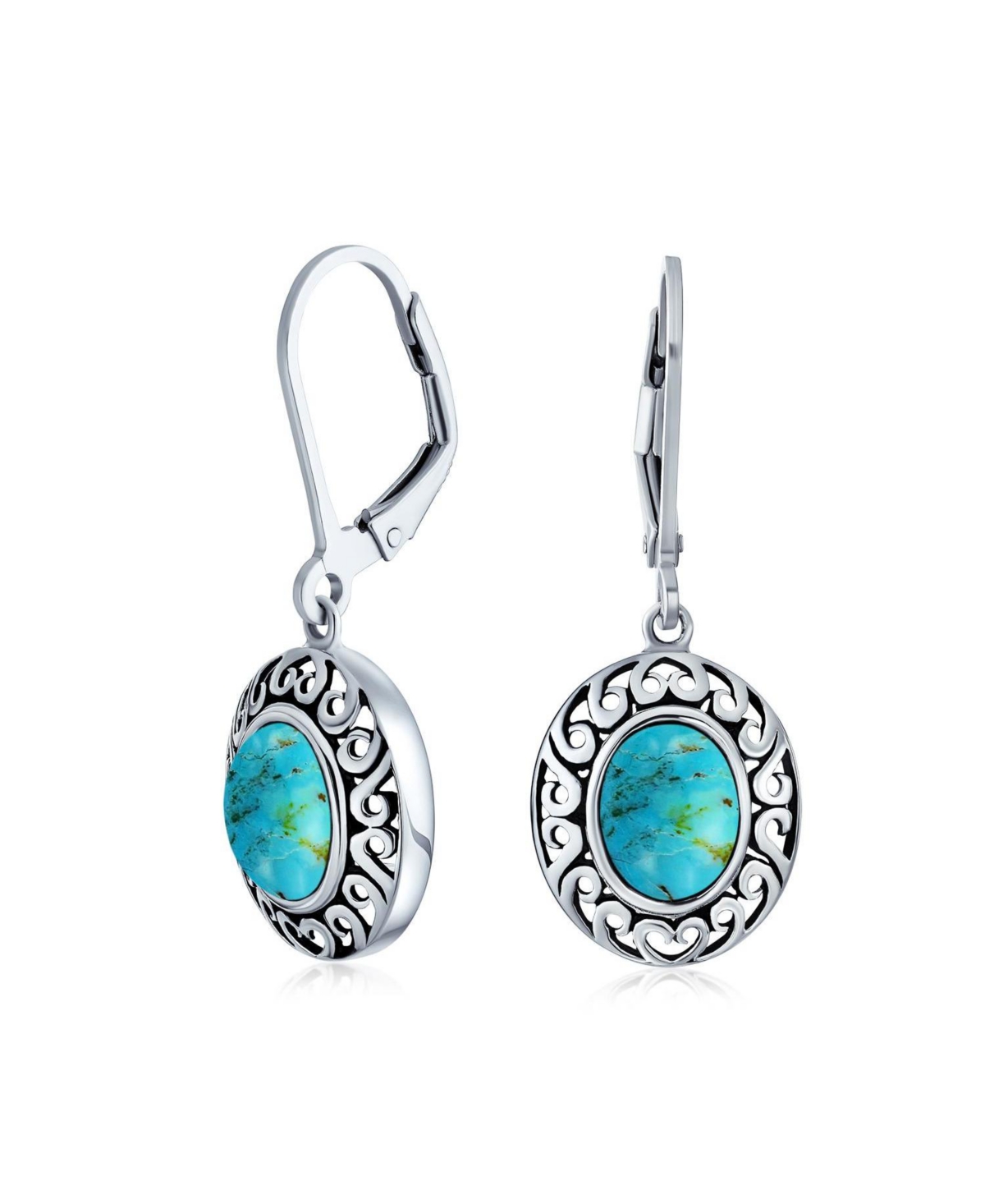 Click here for Bling Jewelry 3CTW Natural Stones Oval Bezel Set L... prices