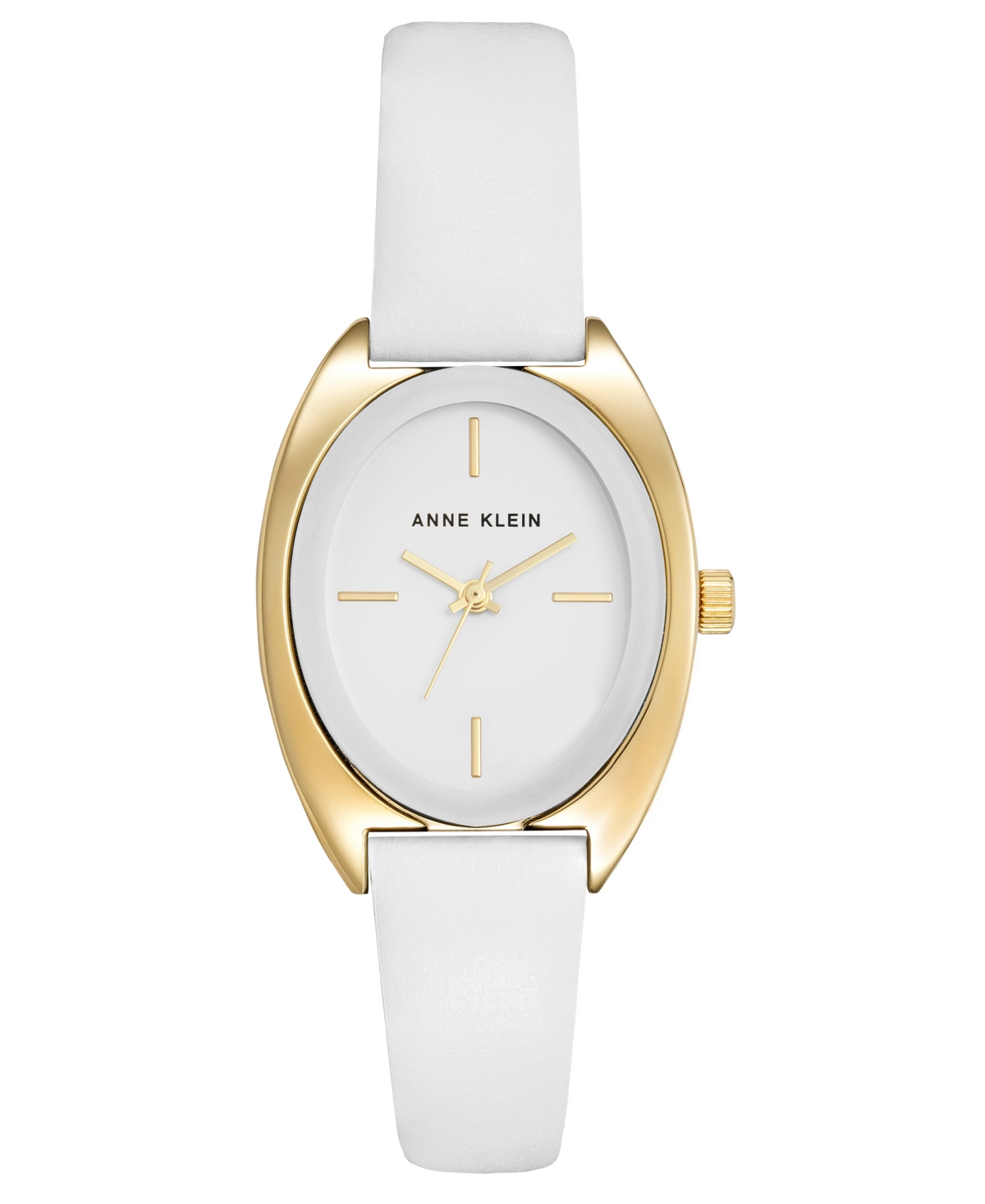 Click here for Anne Klein Womens Quartz White Oval Dial White Lea... prices