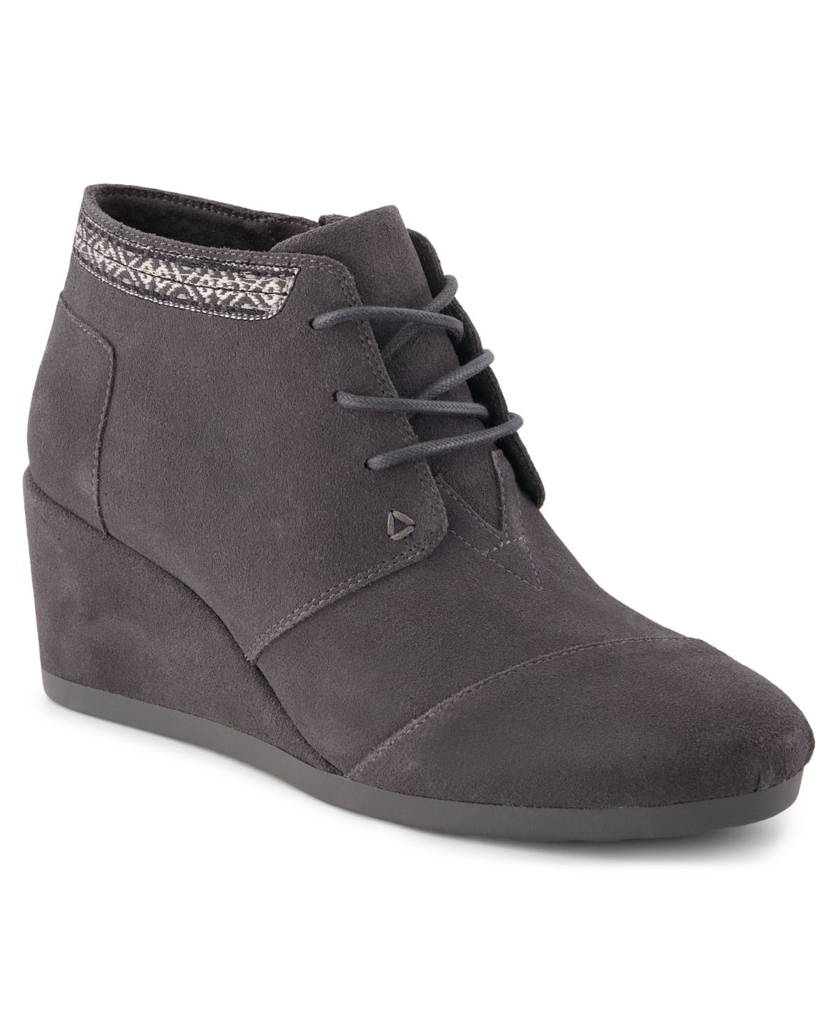 Click here for Toms Womens Desert Wedge Plus Lace-Up Booties - Fo... prices
