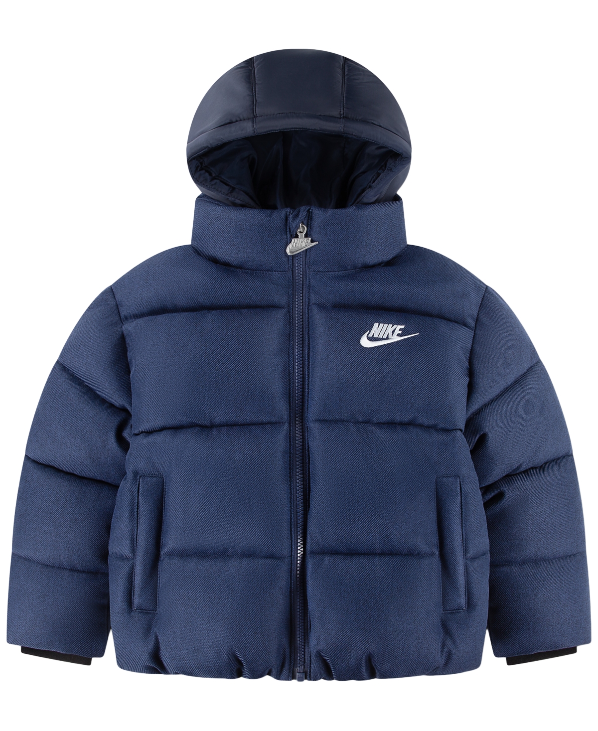 Click here for Nike Boys 4-7 Heathered Twill Puffer Jacket - Midn... prices