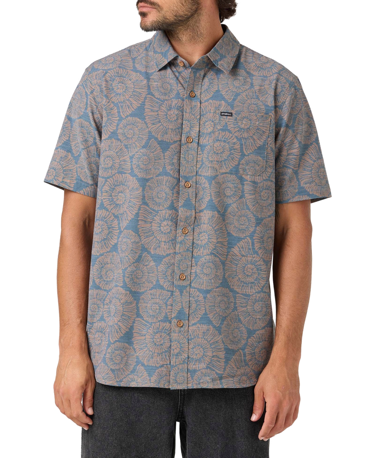 Click here for ONeill Mens Regular-Fit Short-Sleeve Shirt - Dark... prices