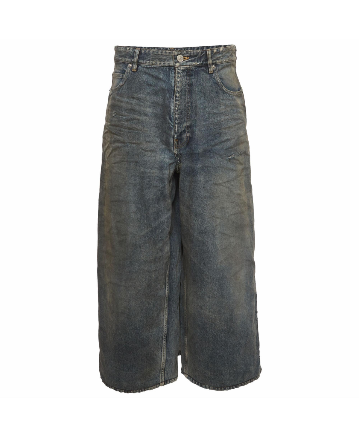 Click here for Pre-Owned Balenciaga Mens Denim Apron Skirt Dockin... prices