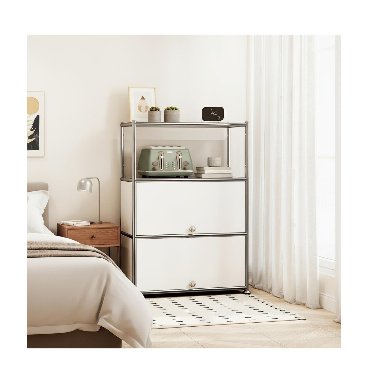 Click here for Mega Casa 3-Tier Storage Cabinet Metal Shelving Un... prices
