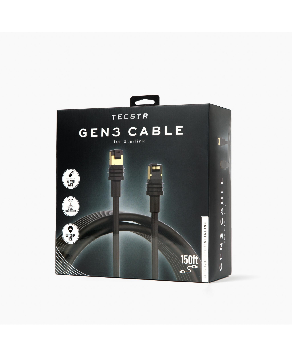 Click here for Tecstr Starlink Gen 3 150 ft Braided-Shield Weathe... prices