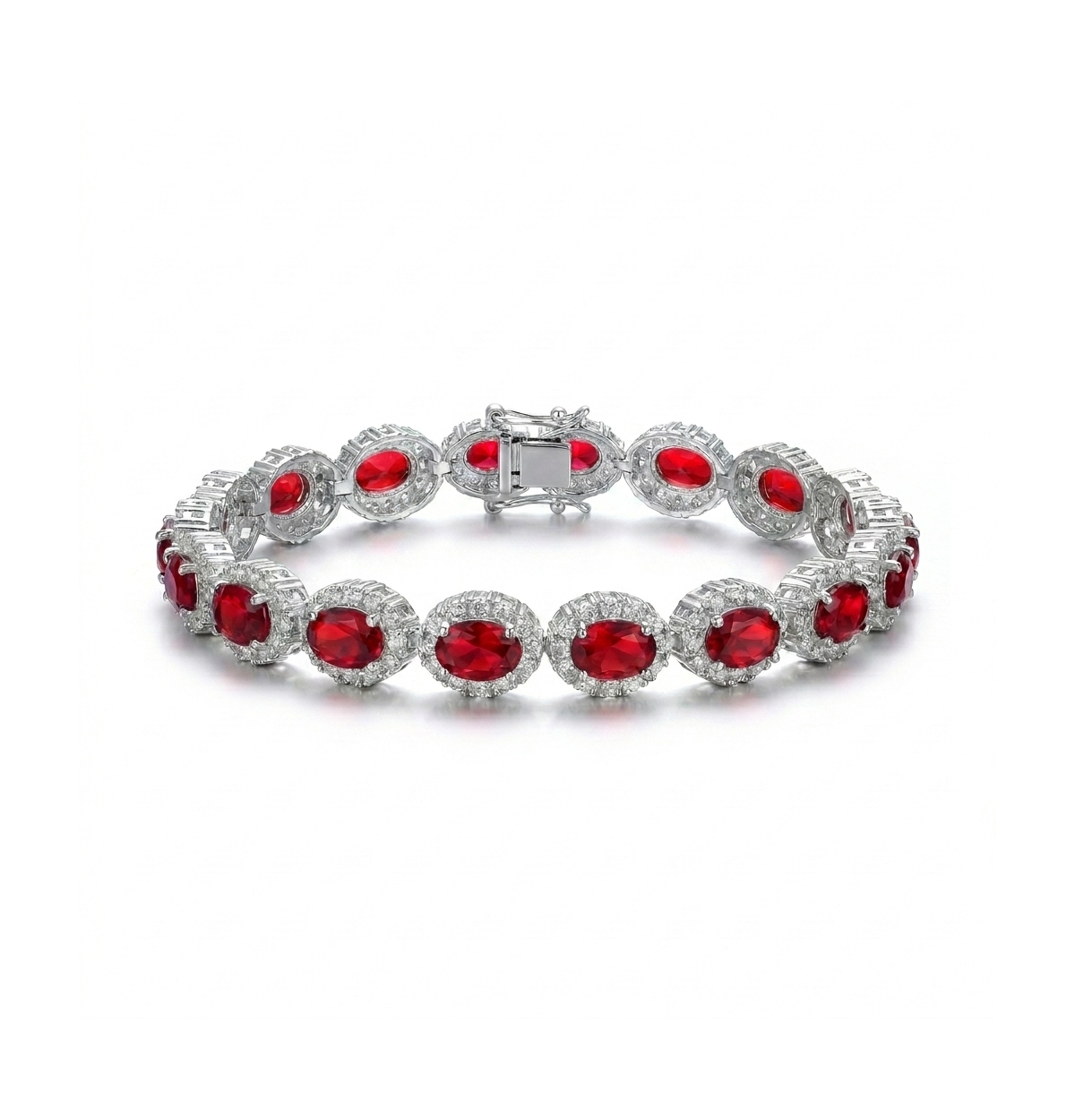 Click here for Genevive Sterling Silver Oval Colored Cubic Zircon... prices