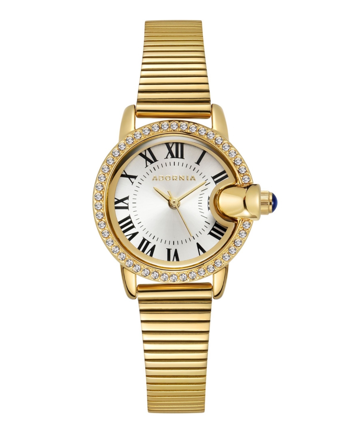 Click here for Adornia Womens Gold London White Face Watch - Gold prices