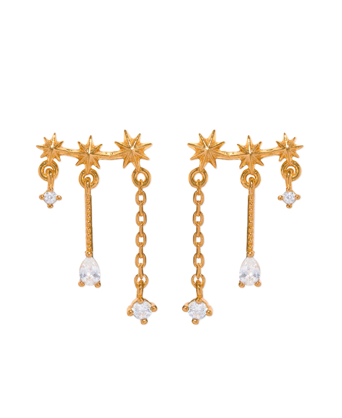 Click here for Girls Crew Crystal Celestial Cascade Earrings - Go... prices