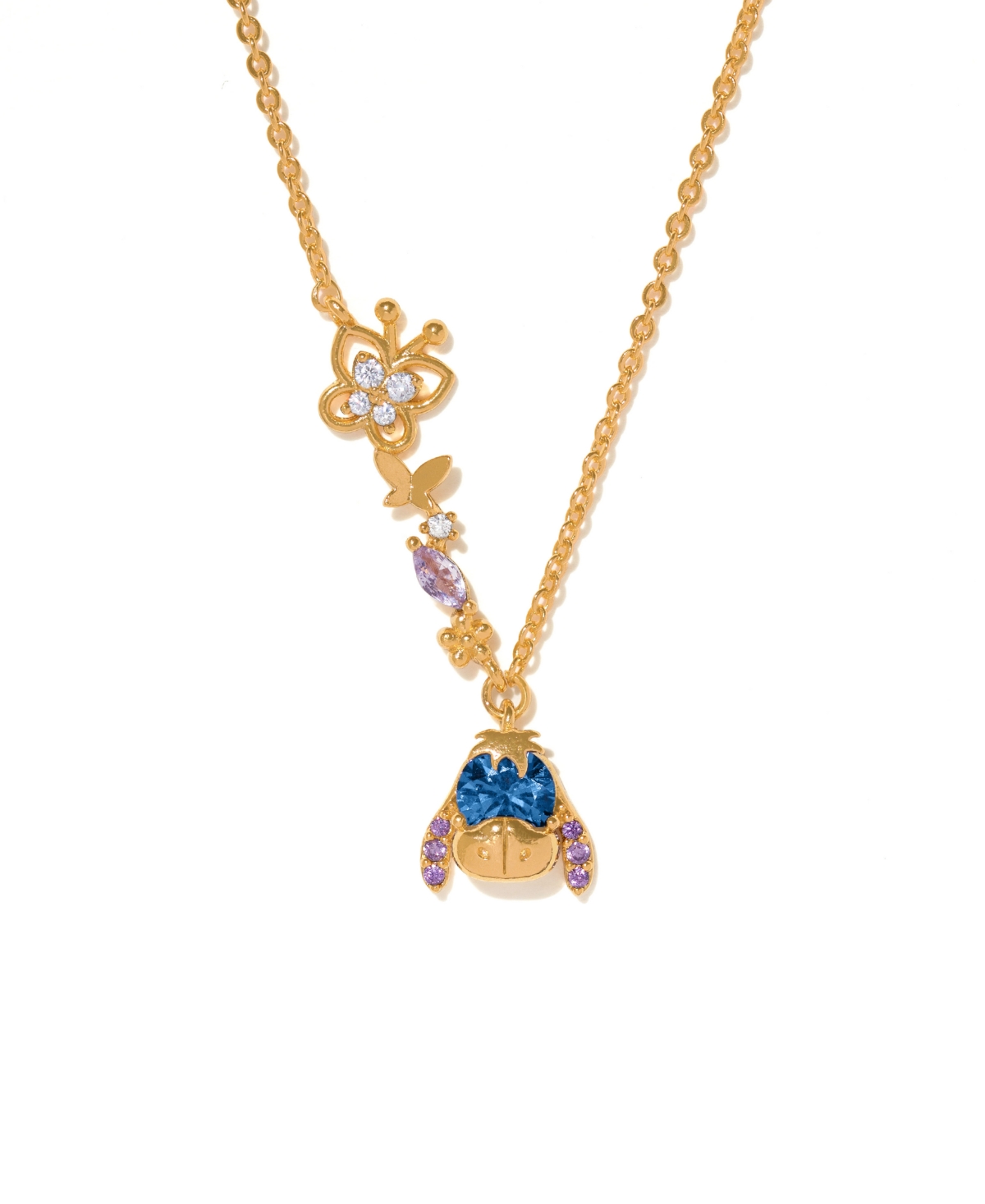 Click here for Girls Crew Crystal Disney Eeyore Necklace - Gold prices