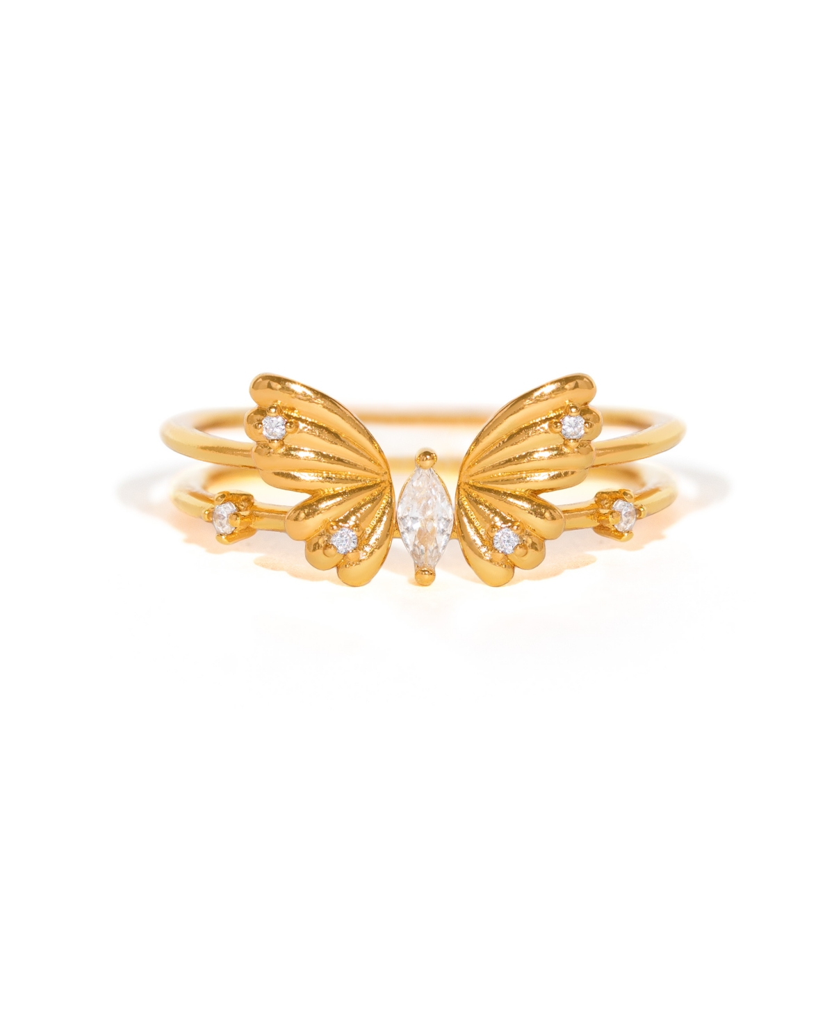 Click here for Girls Crew Crystal Perfect Fit Butterfly Ring Set... prices