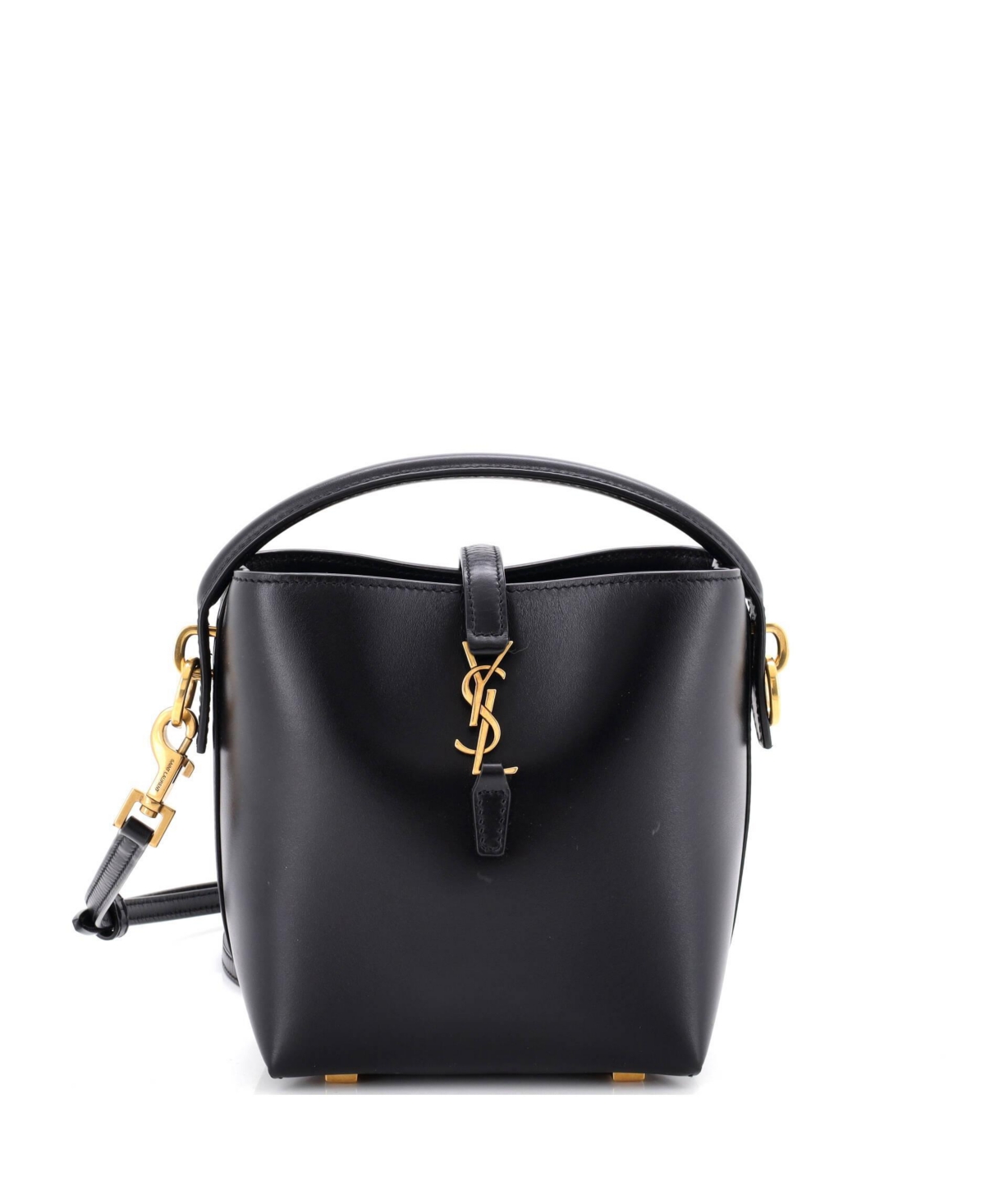Click here for Pre-Owned Saint Laurent Mini Le 37 Bucket Bag Leat... prices