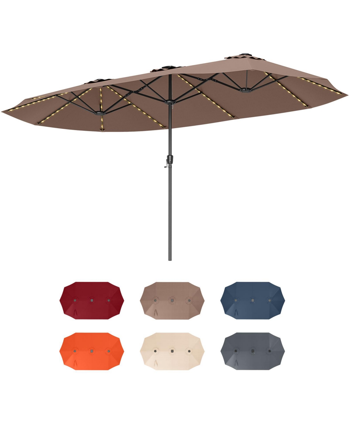 Click here for Slickblue Extra Large 15.5 Feet Outdoor Umbrella w... prices