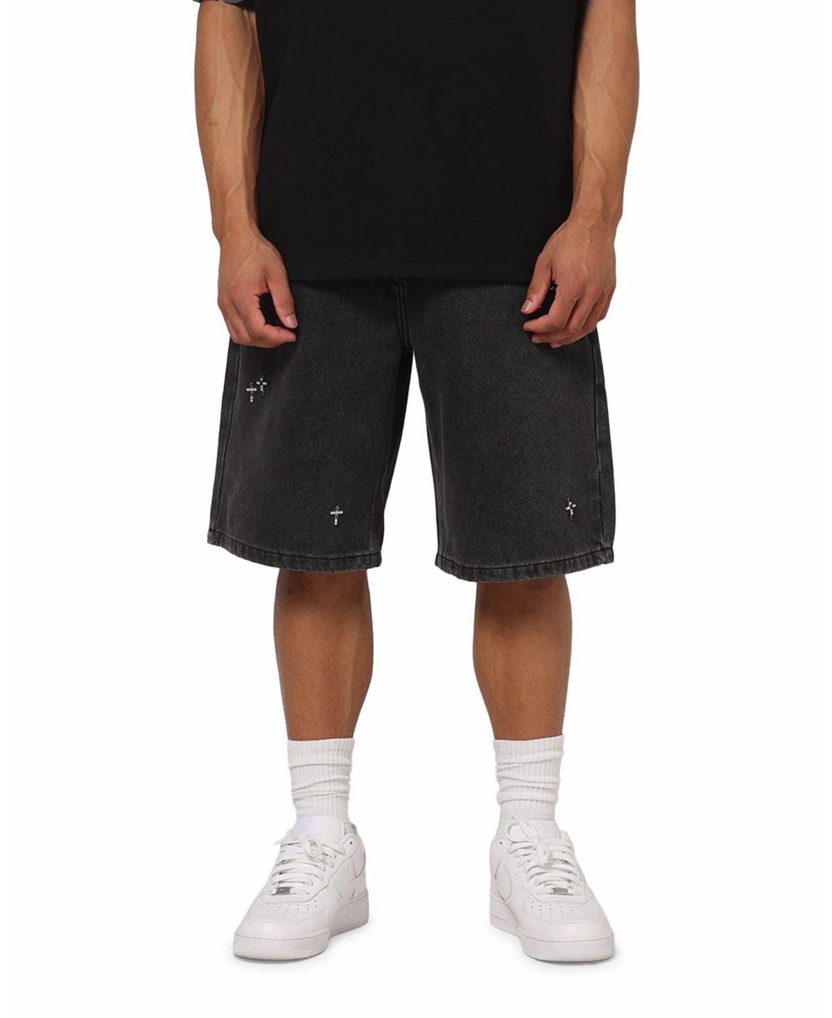 Click here for Saint Morta Mens Amplus Credo Jorts - Black prices