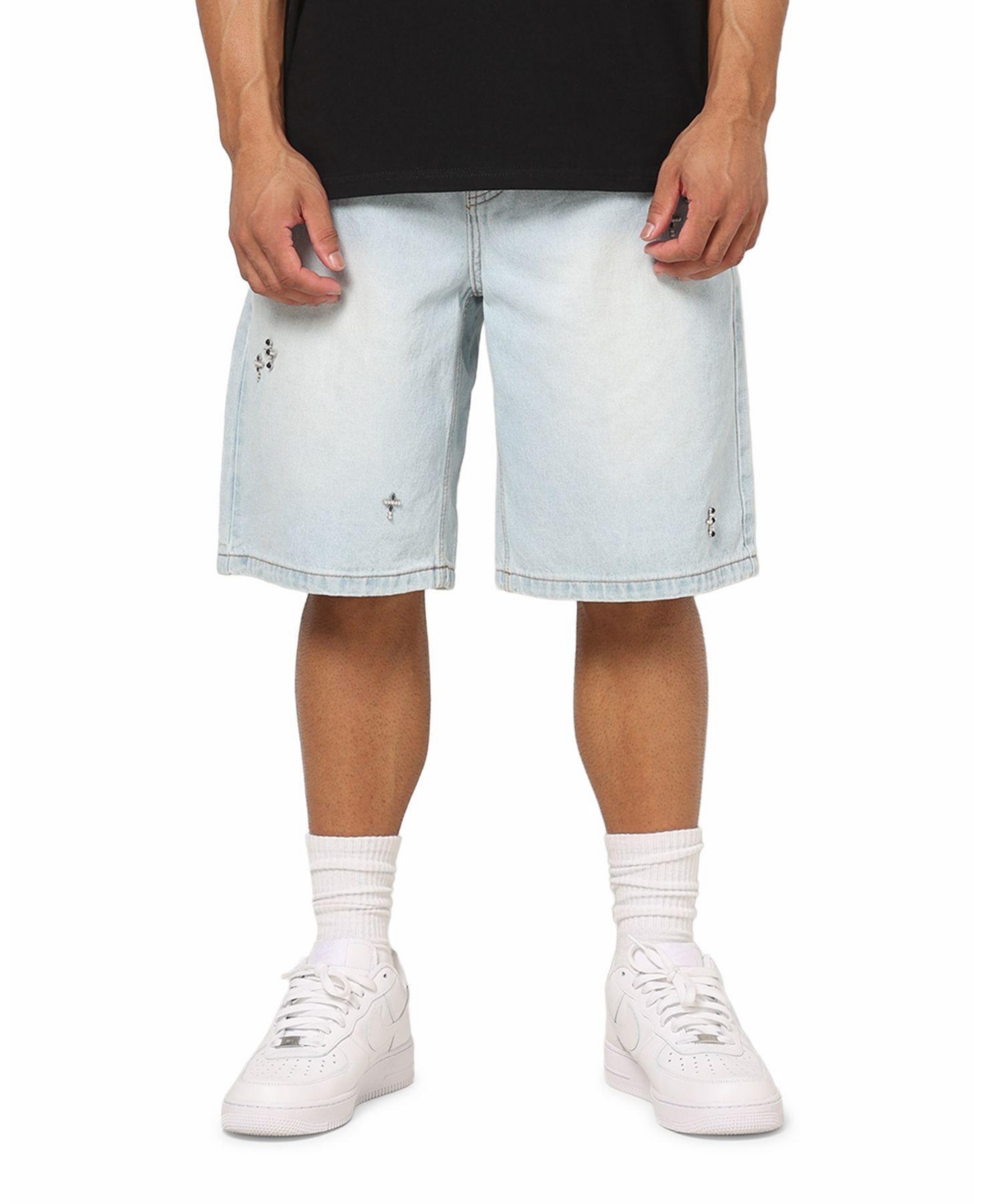 Click here for Saint Morta Mens Amplus Credo Jorts - Blue prices