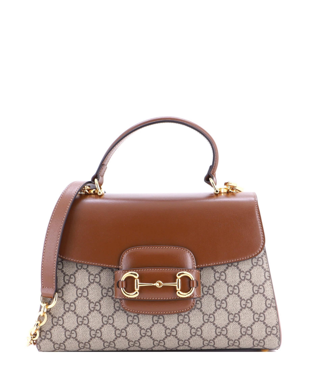 Click here for Pre-Owned Gucci Medium Horsebit 1955 Top Handle Fl... prices