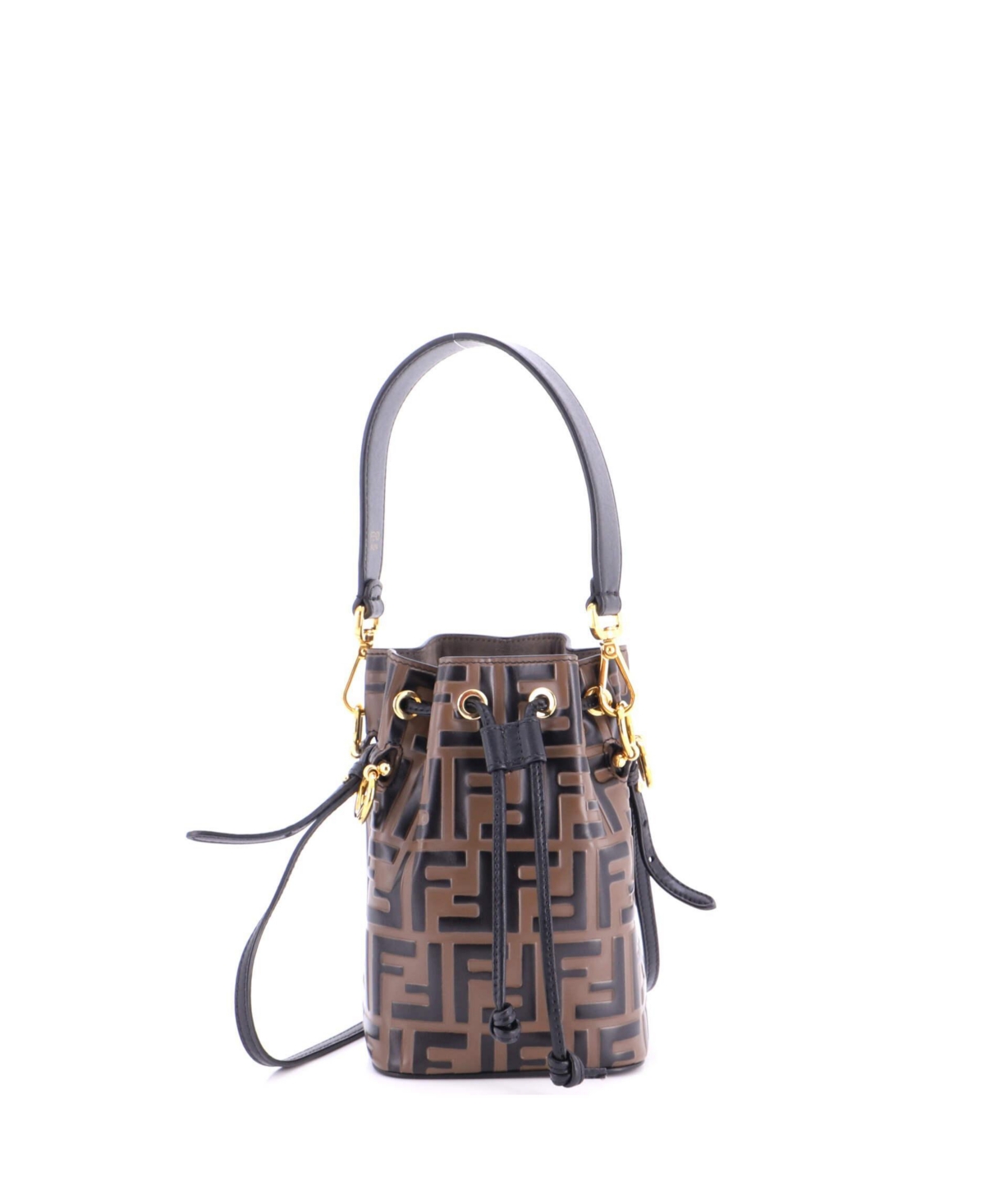 Click here for Pre-Owned Fendi Mini Mon Tresor Bucket Bag Zucca E... prices