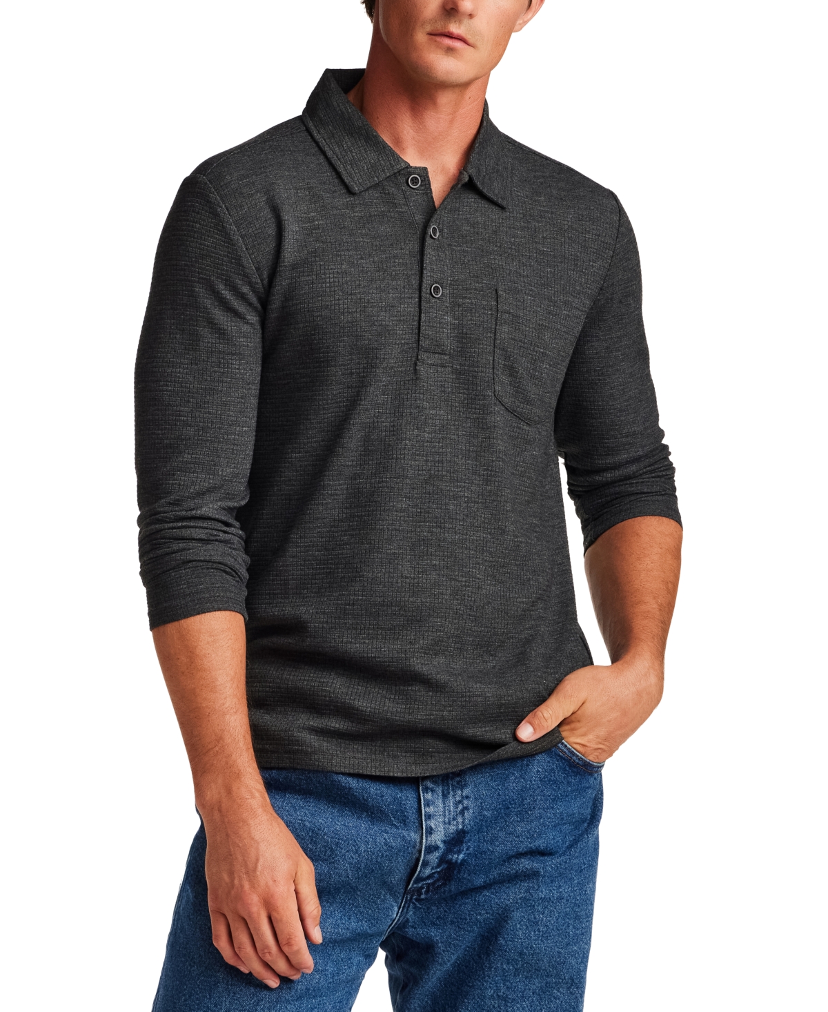 Click here for Weatherproof Vintage Mens Stretch Waffle Polo Shir... prices