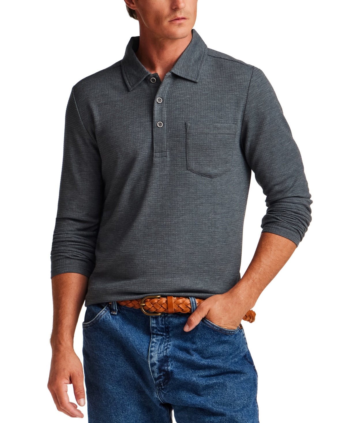 Click here for Weatherproof Vintage Mens Stretch Waffle Polo Shir... prices
