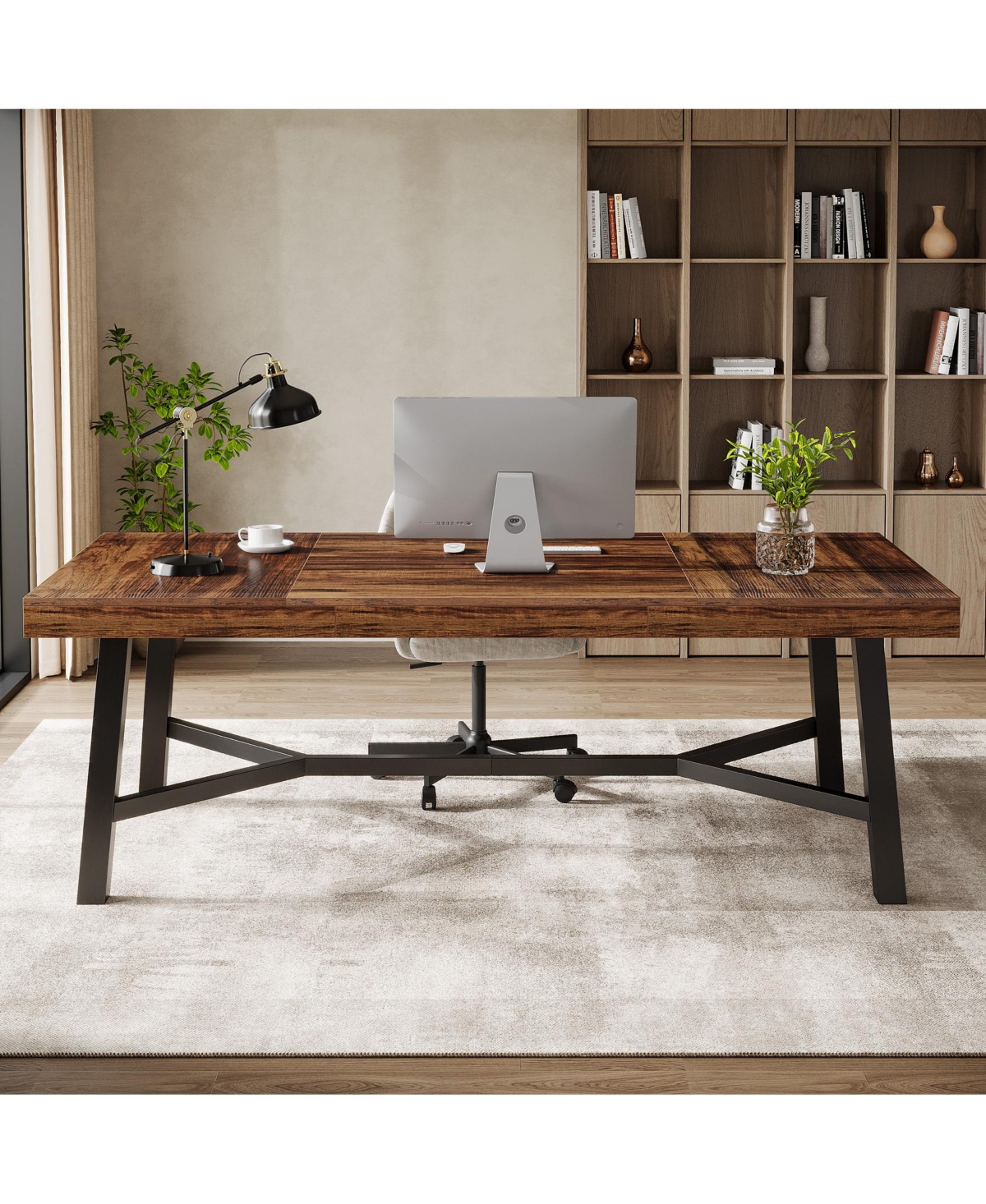 Click here for Tribesigns Executive Desk  Farmhouse Office Comput... prices
