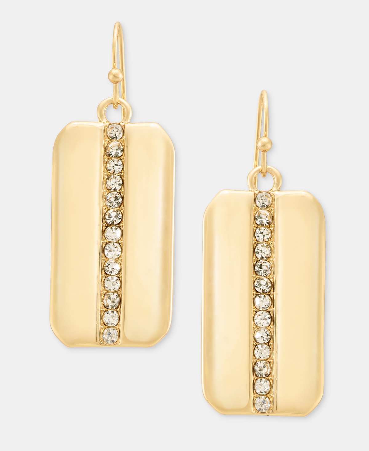 Click here for I.n.c. International Concepts Pave Dog Tag Drop Ea... prices