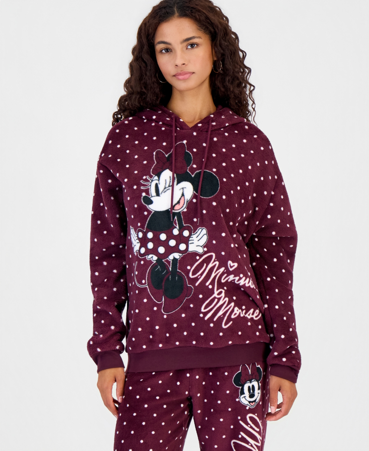 Click here for Disney Juniors Minnie Woobie Graphic Polka-Dot Fle... prices