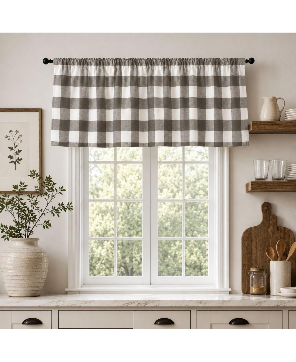 Click here for Kate Aurora Country Farmhouse Buffalo Check Plaid... prices