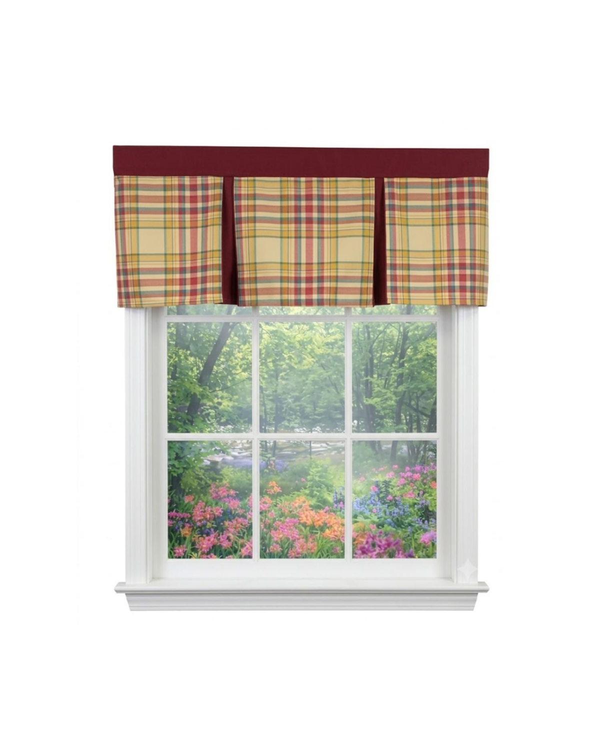Click here for Rlf Home Syon Park Pleated Window Valance Cotton R... prices