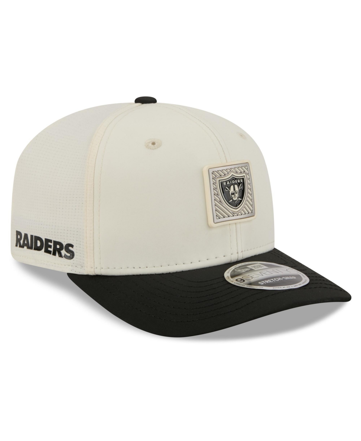Click here for New Era Mens Cream/Black Las Vegas Raiders 2026 Nf... prices