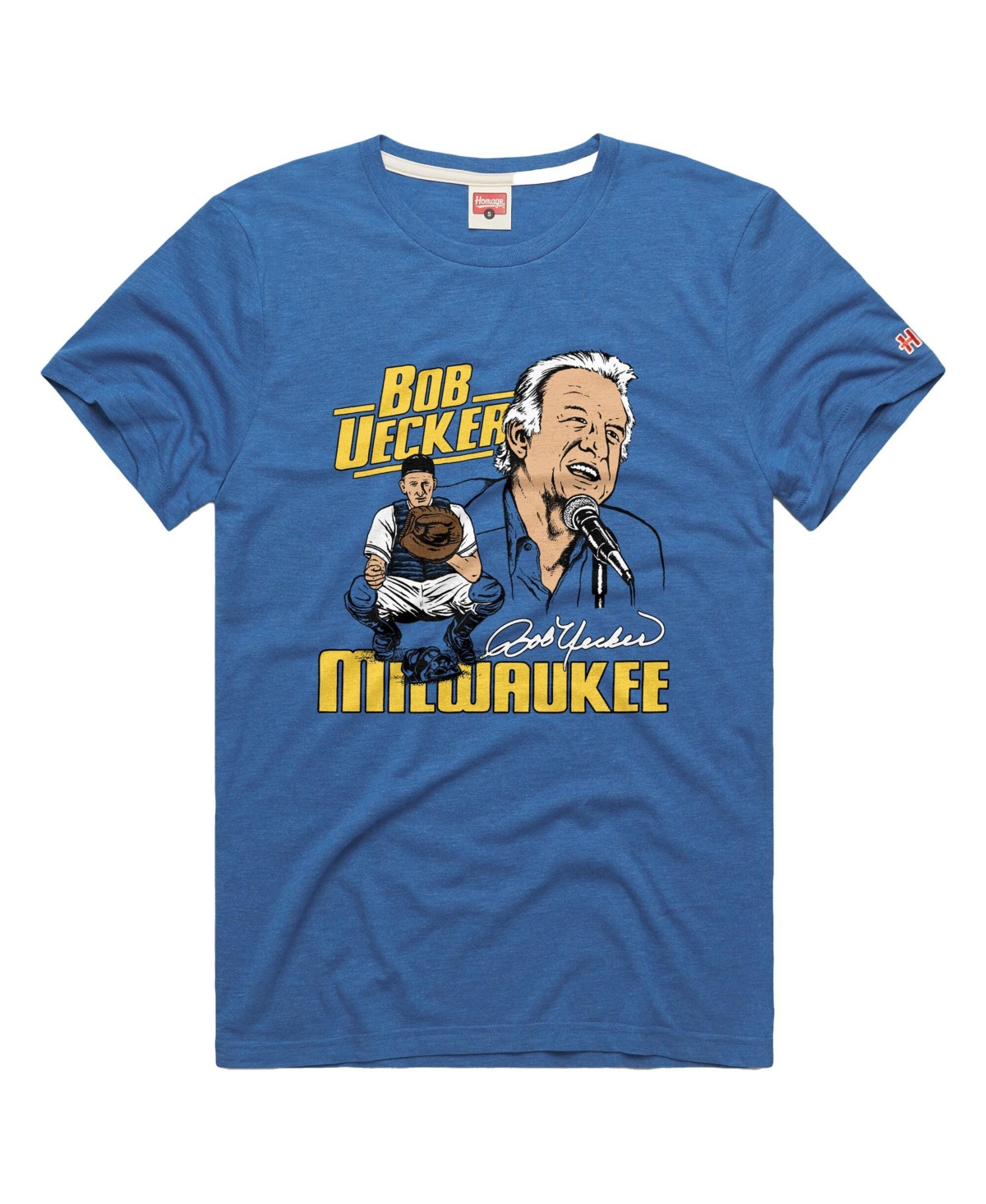 Click here for Homage Mens Royal Milwaukee Brewers Tri-Blend Hype... prices
