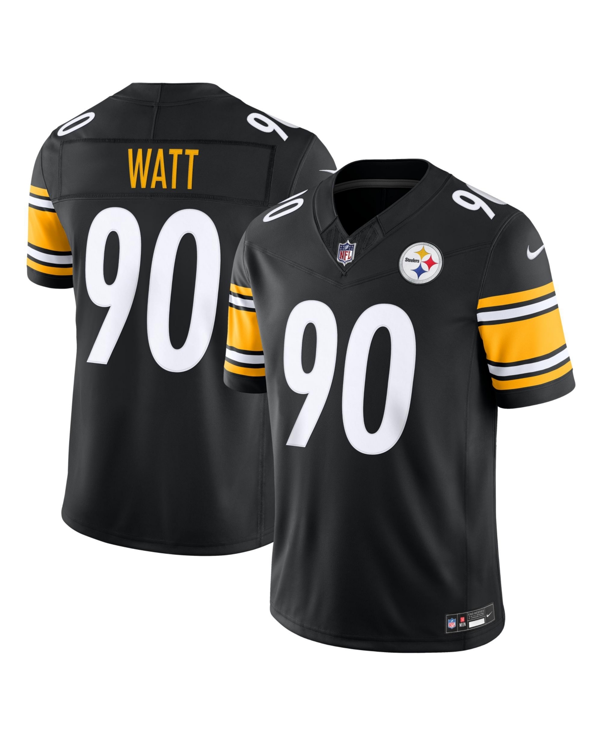 Click here for Nike Mens T.j. Watt Black Pittsburgh Steelers Vapo... prices