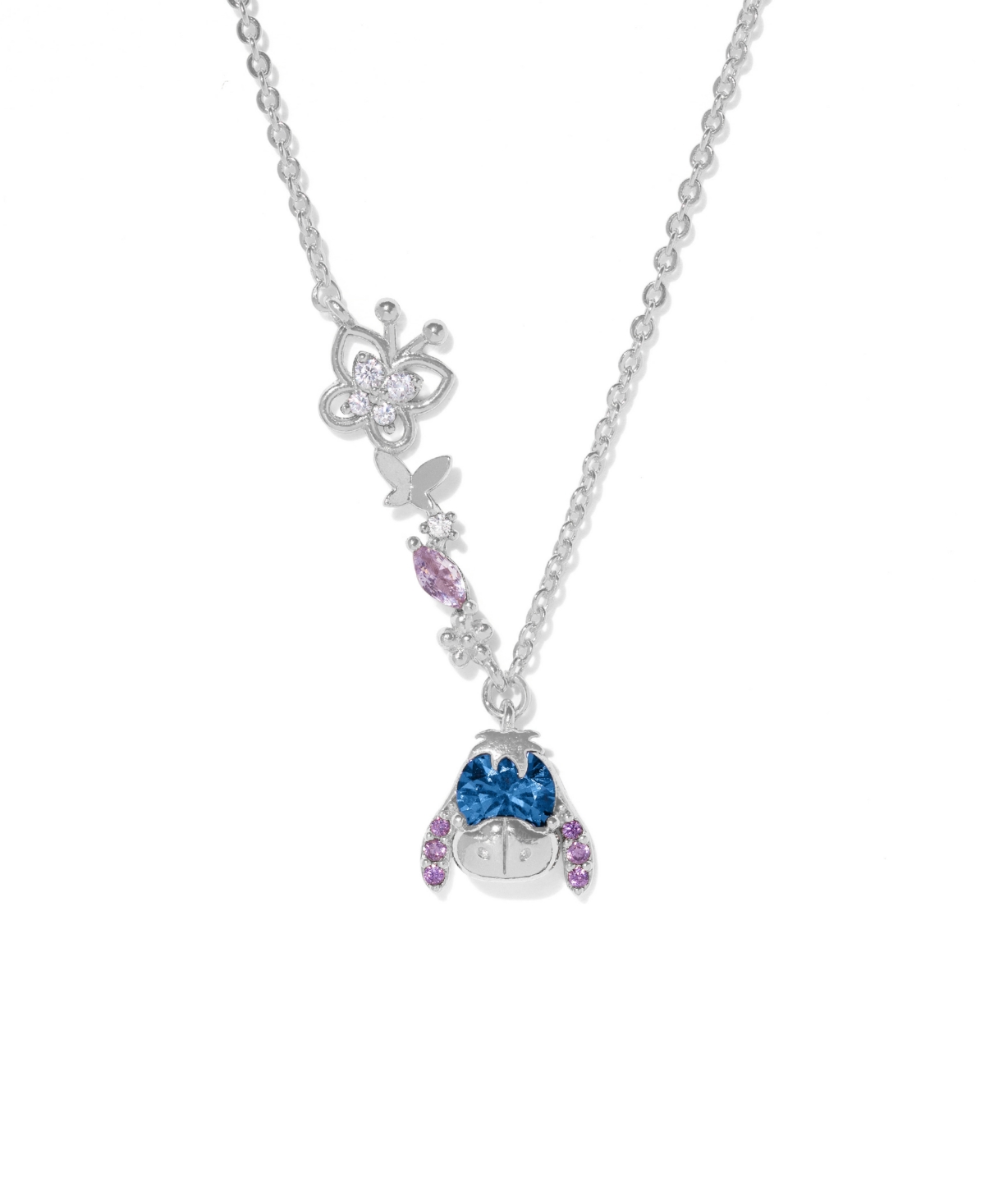 Click here for Girls Crew Crystal Disney Eeyore Necklace - Silver prices