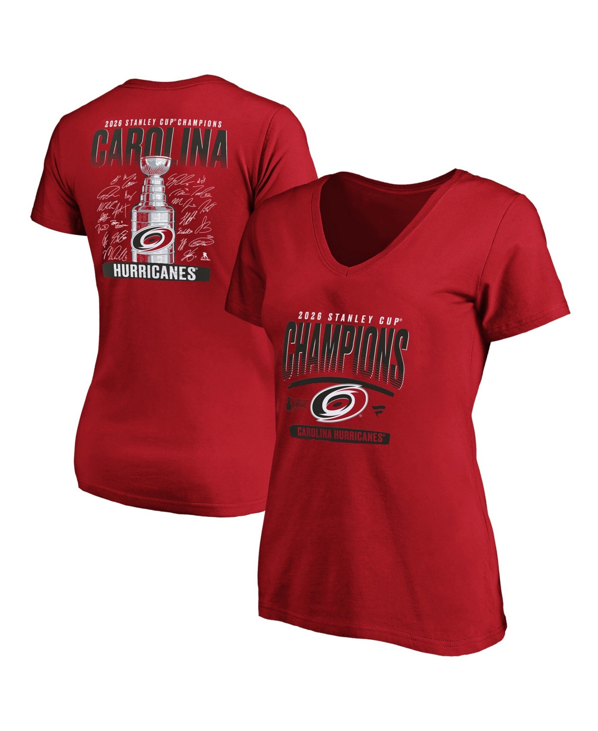 Click here for Fanatics Womens Red Carolina Hurricanes 2026 Stanl... prices