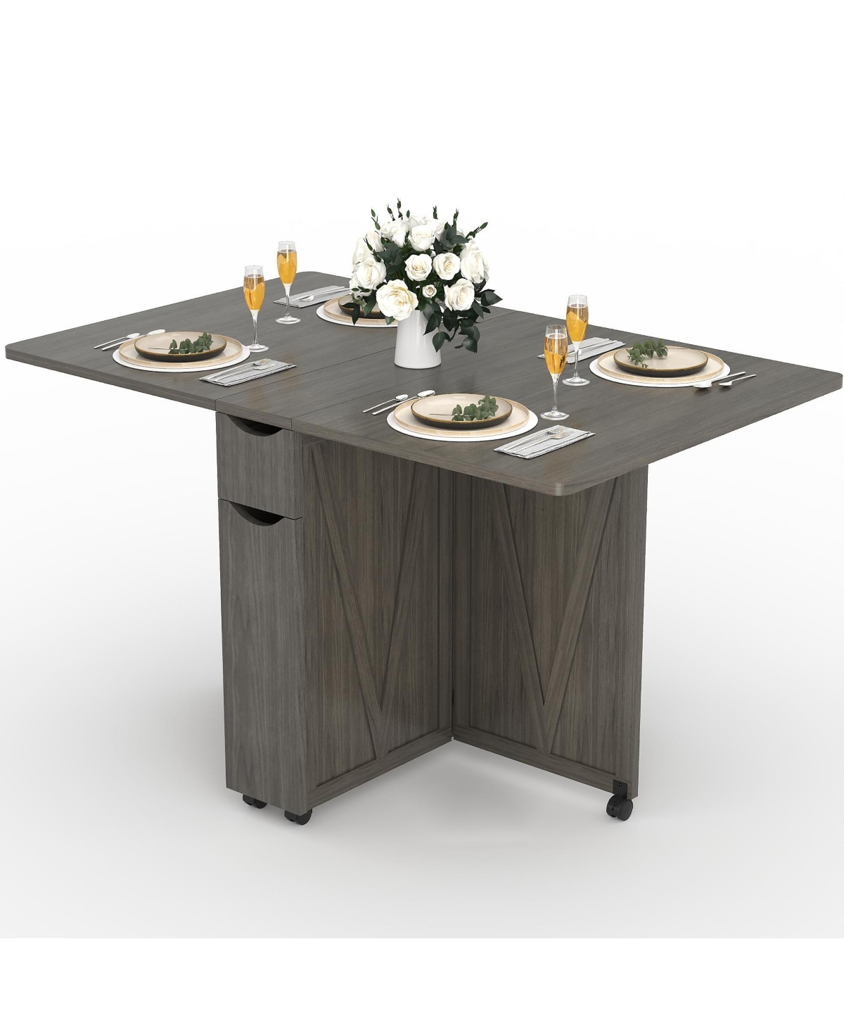 Click here for gaomon Folding Dining Table with Storage  Folding... prices