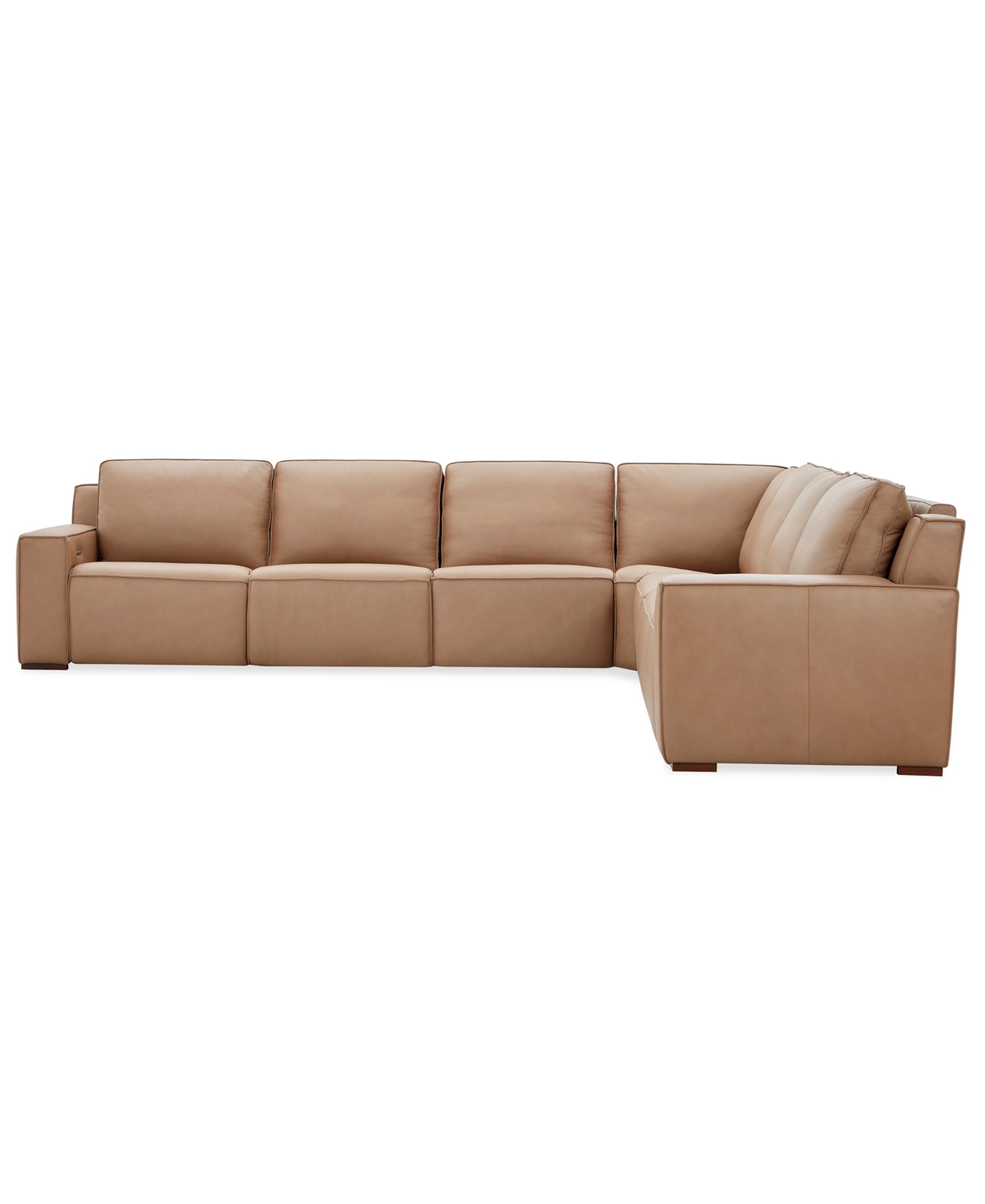 Click here for Aspen 3 Pm 6-Piece Leather L Sectional Sofa Set (L... prices