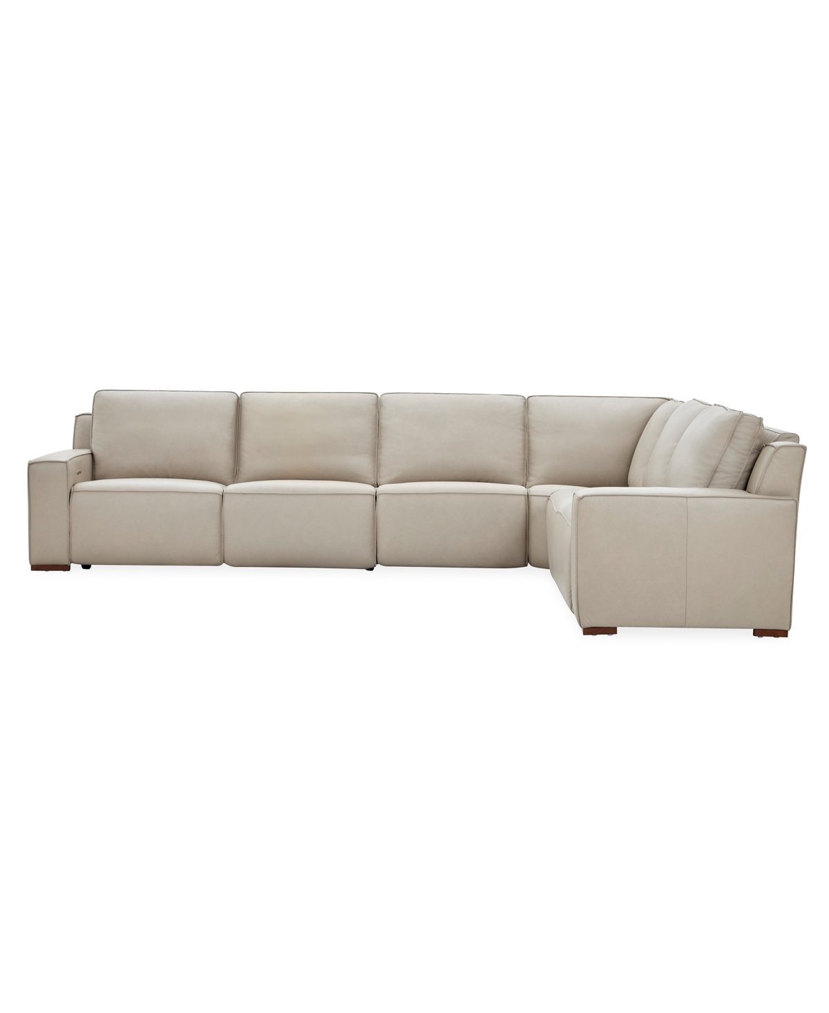 Click here for Aspen 3 Pm 6-Piece Leather L Sectional Sofa Set (L... prices