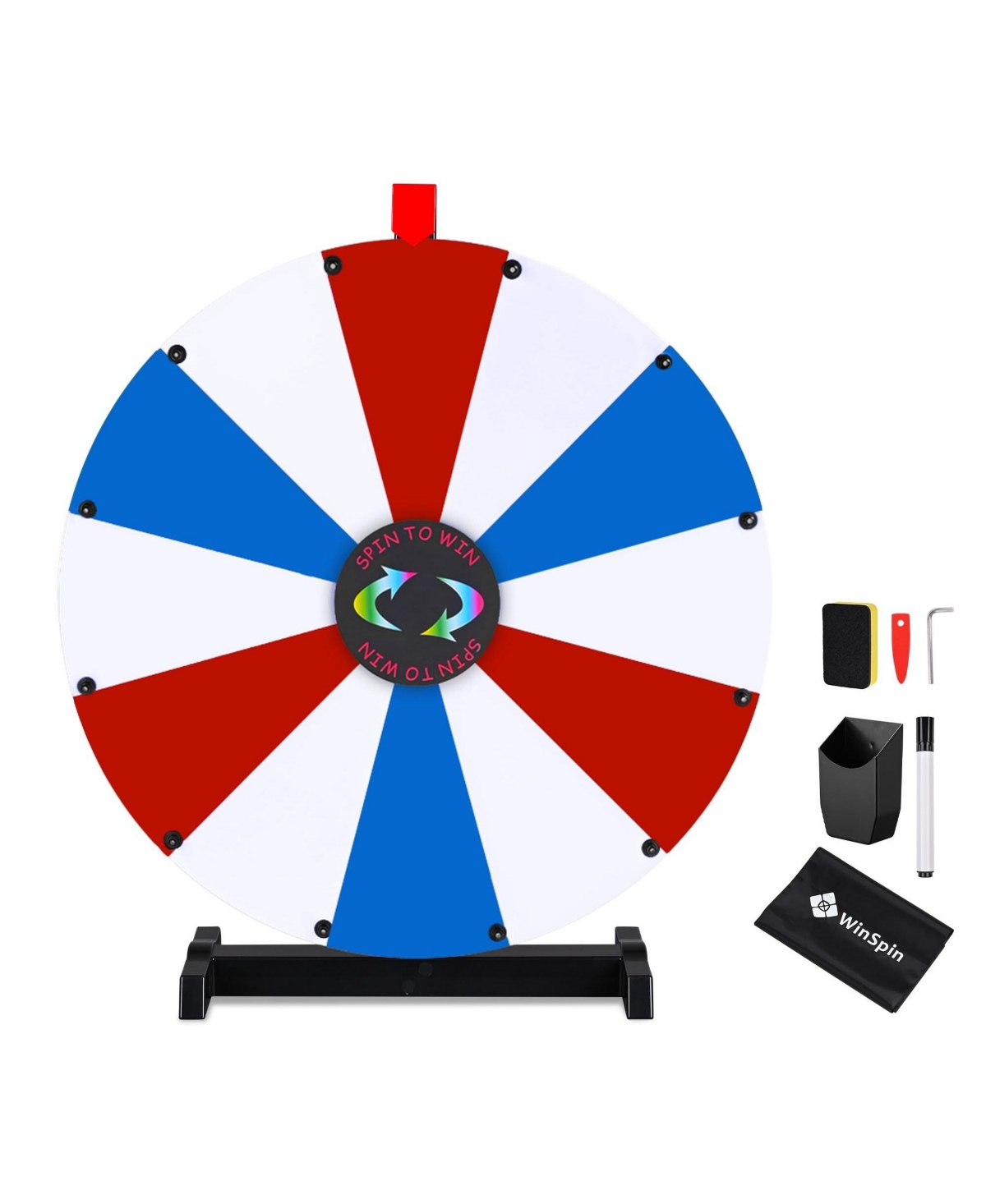 Click here for WinSpin 24 Display Prize Wheel Blue and Red and Wh... prices