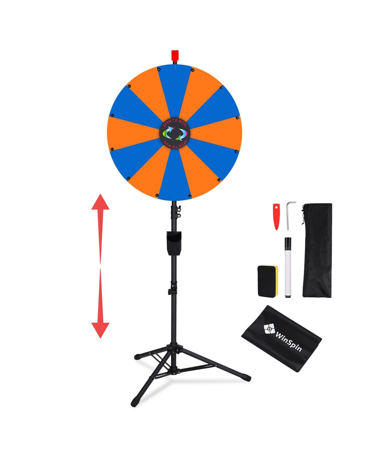 Click here for WinSpin 24 Display Prize Wheel Blue and Orange Diy... prices