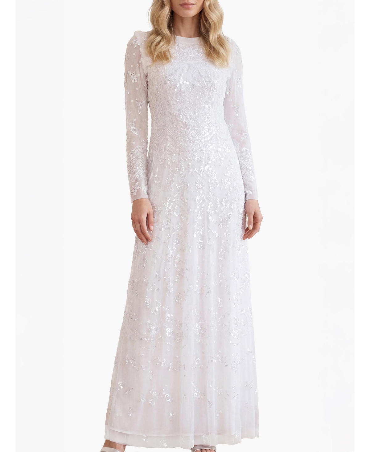 Click here for Needle & Thread Womens Freya Gown - Swan white prices