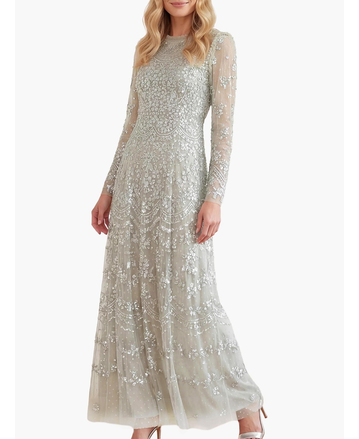 Click here for Needle & Thread Womens Freya Gown - Seafoam prices