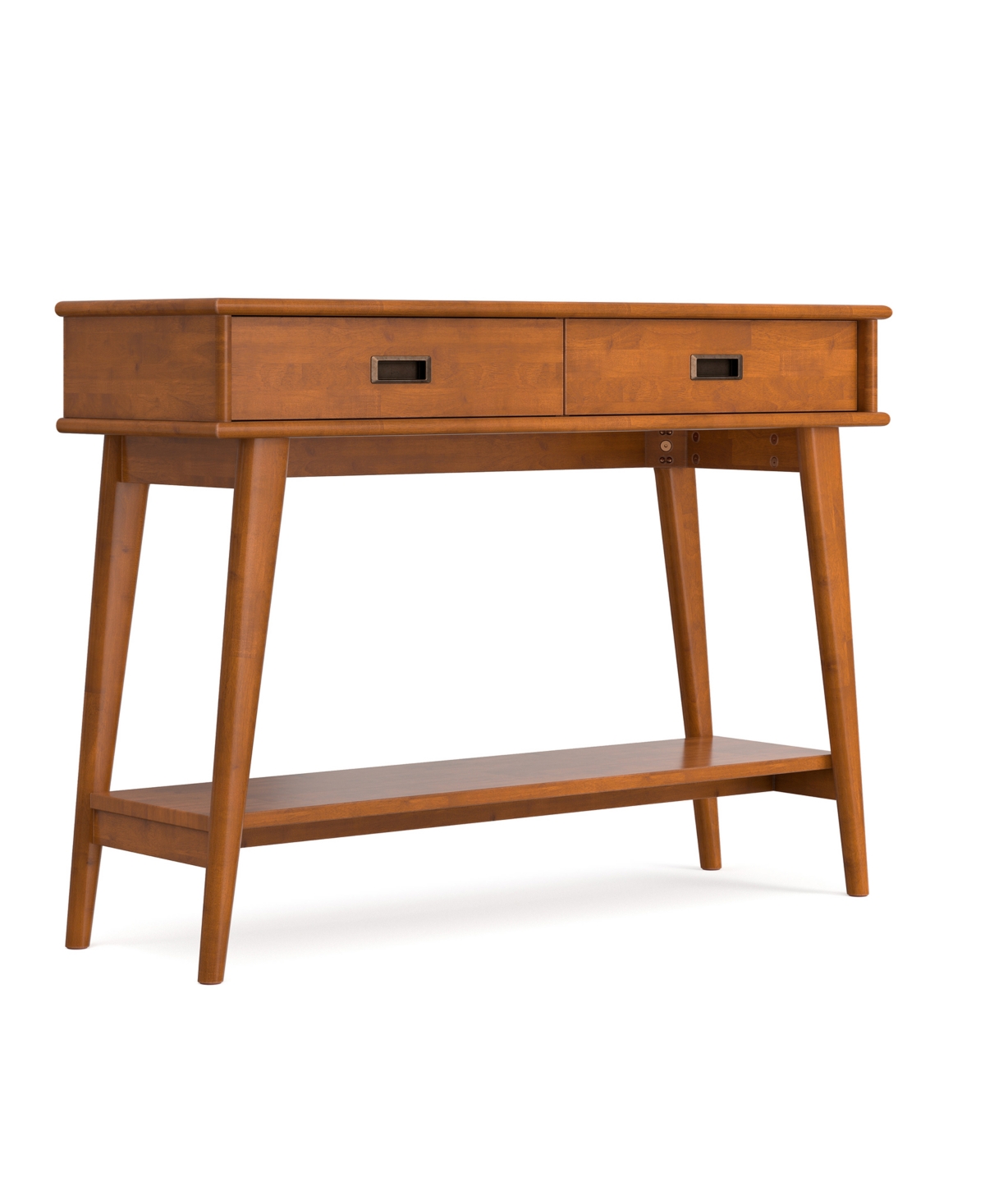 Click here for Simpli Home Draper 31 Wood Console Table - Teak Br... prices