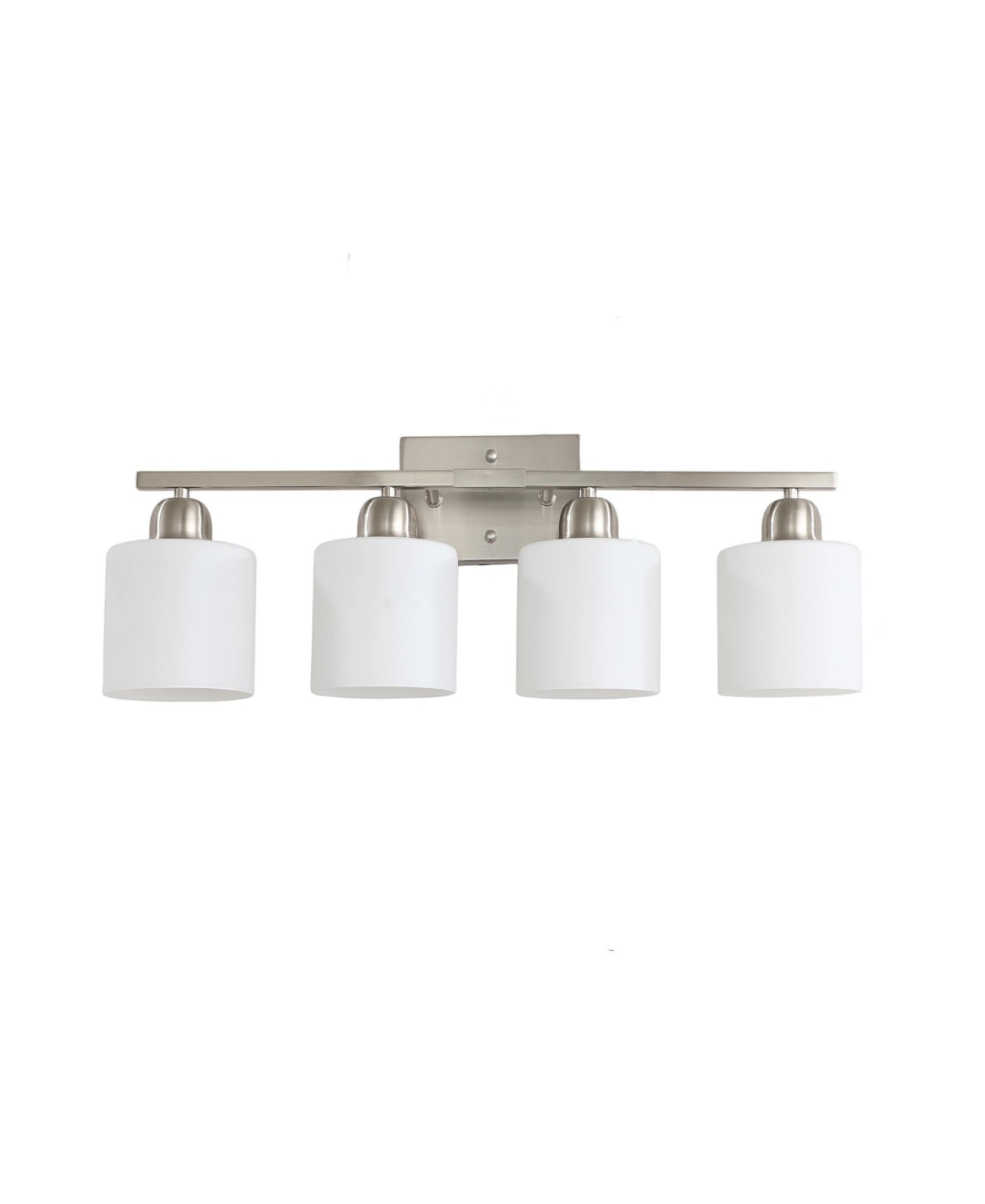 Click here for Midola Modern 4-Light Bathroom Fixture with Nickel... prices