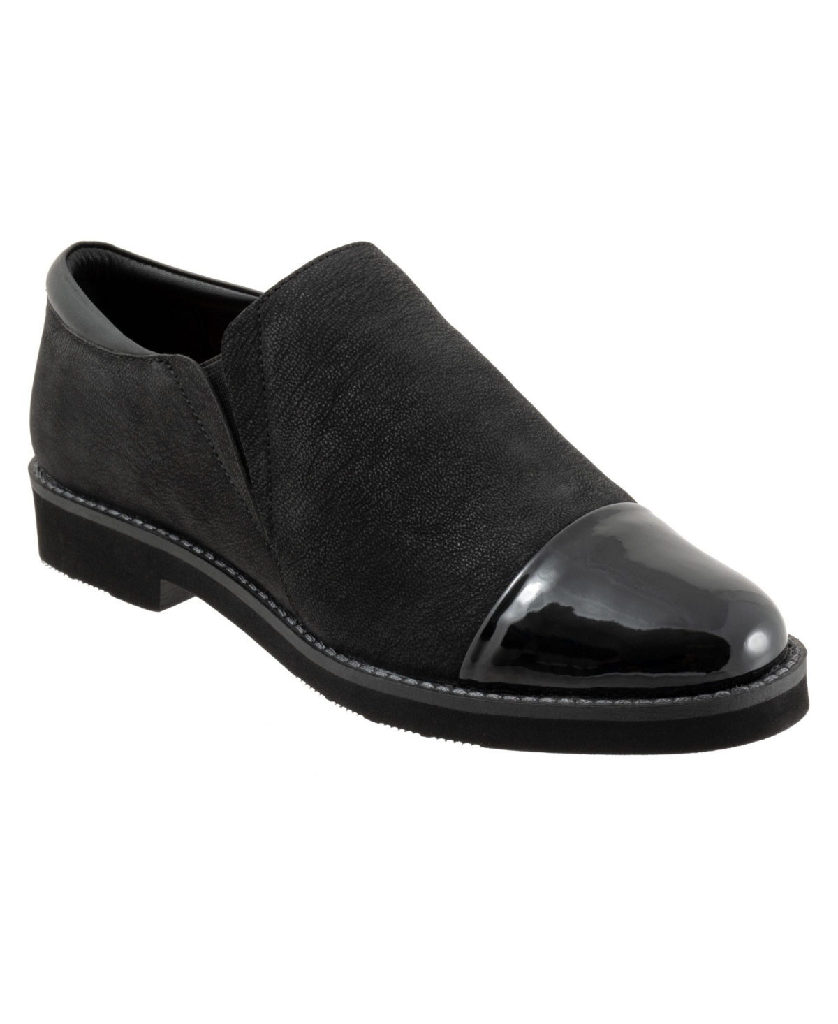 Click here for Softwalk Womens Woodbridge Flat - Black nubuck prices