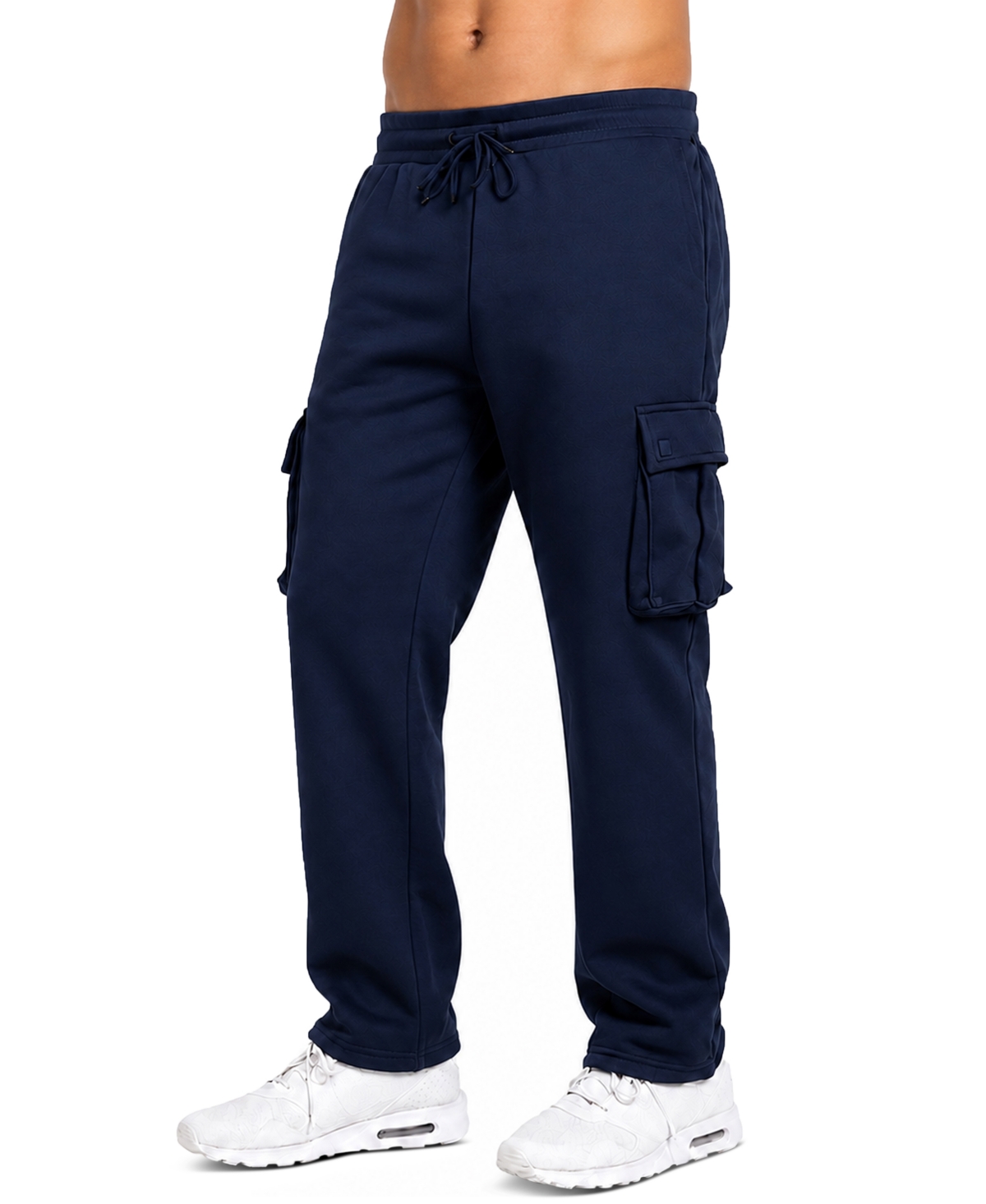 Click here for Blue Ice Mens Fleece-Lined Cargo Sweatpants - Navy prices