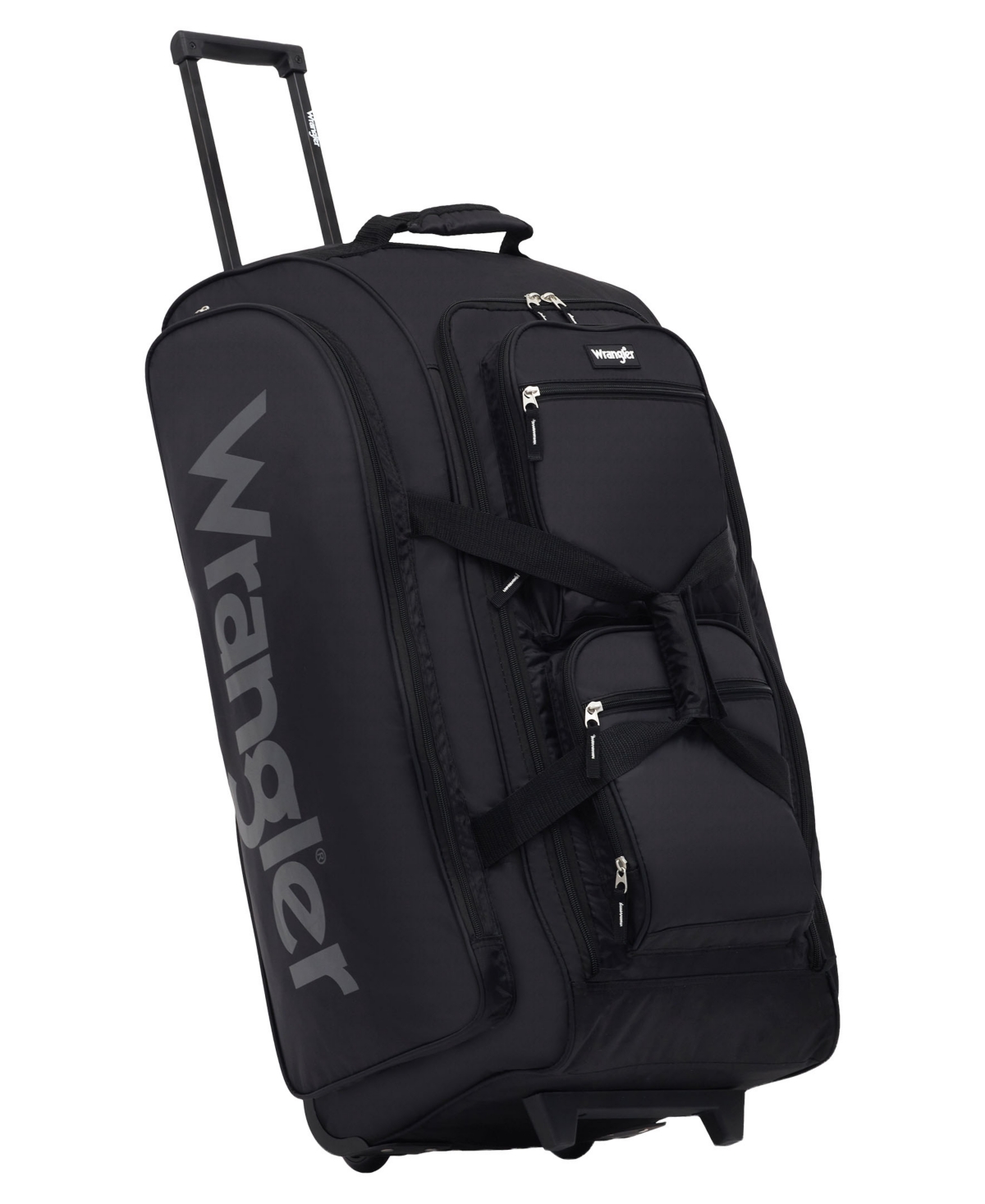 Click here for Wrangler Multi-Pocket Large Upright Rolling Duffel... prices