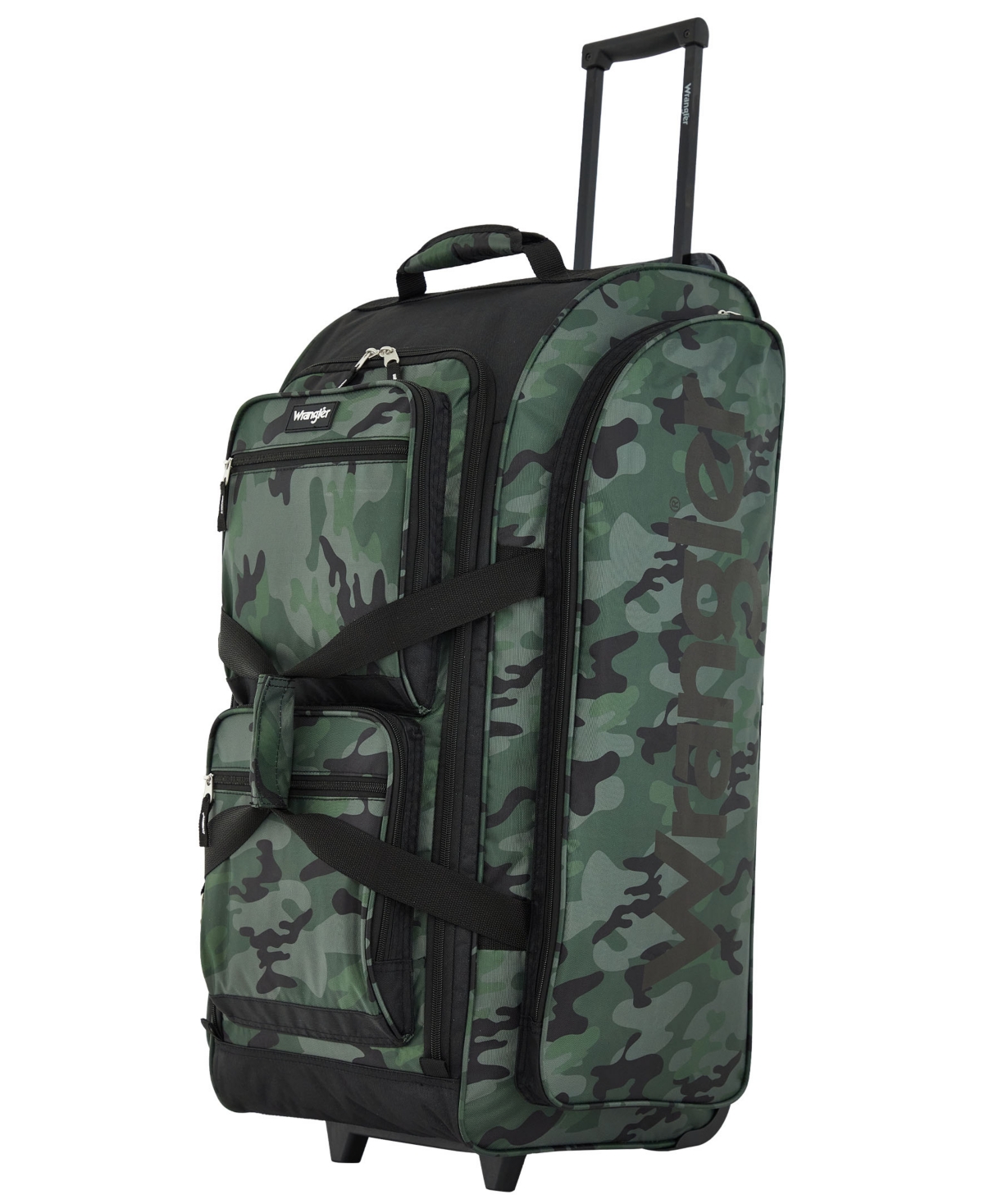 Click here for Wrangler Multi-Pocket Large Upright Rolling Duffel... prices