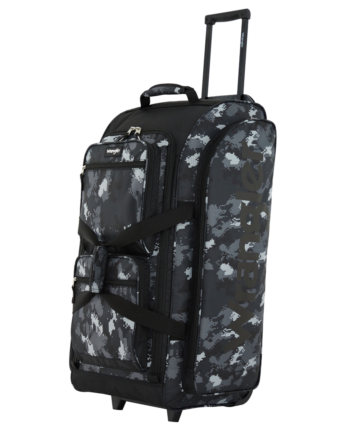 Click here for Wrangler Multi-Pocket Large Upright Rolling Duffel... prices