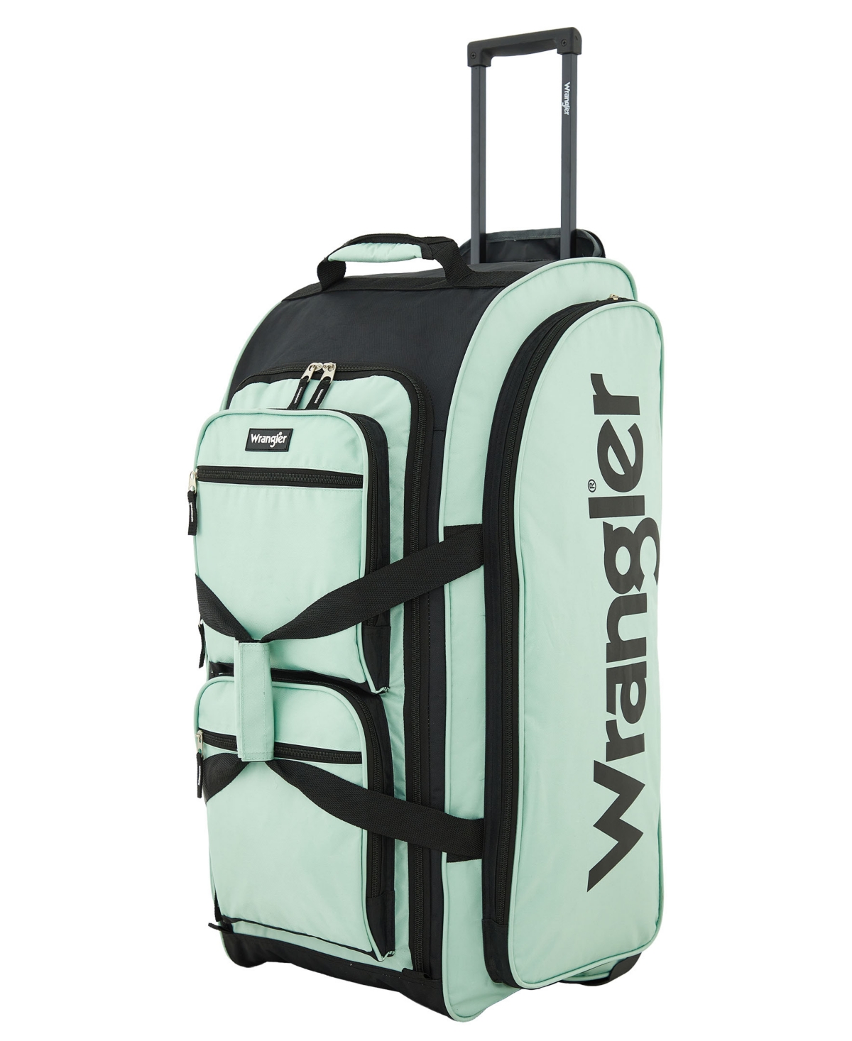 Click here for Wrangler Multi-Pocket Large Upright Rolling Duffel... prices